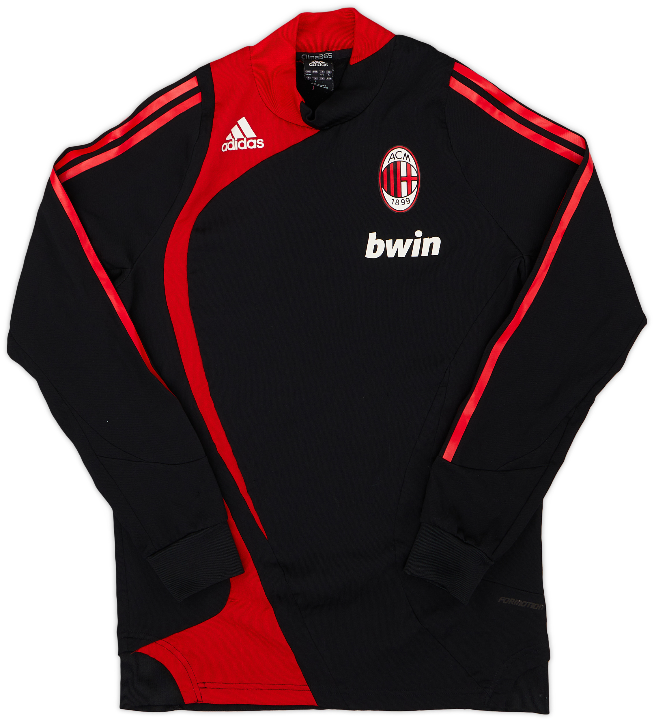 2007-08 AC Milan adidas Formotion Training L/S Shirt - 8/10 - (M)