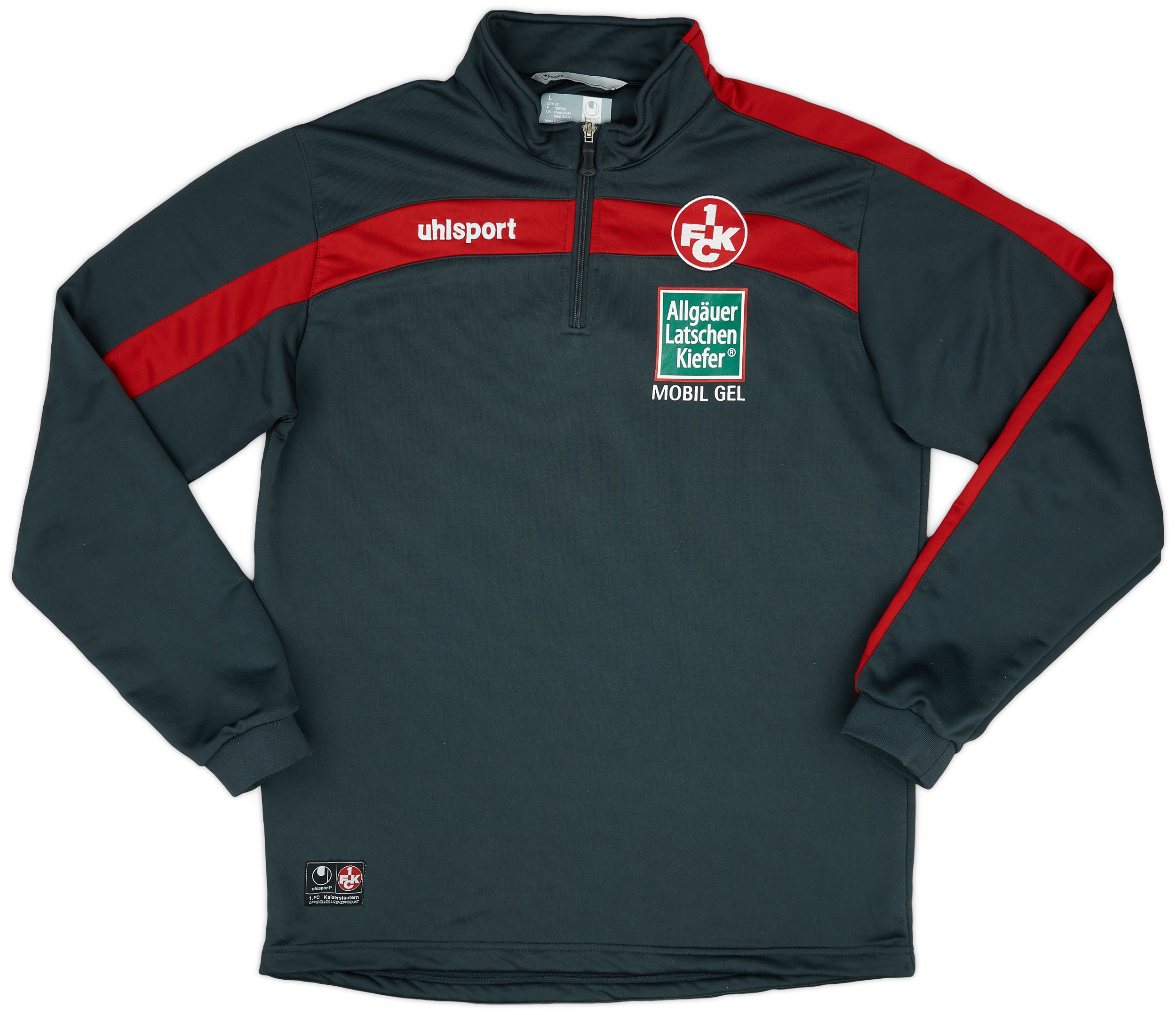 2013-14 Kaiserslautern Uhlsport 1/4 Zip Training Top - 10/10 - (L)