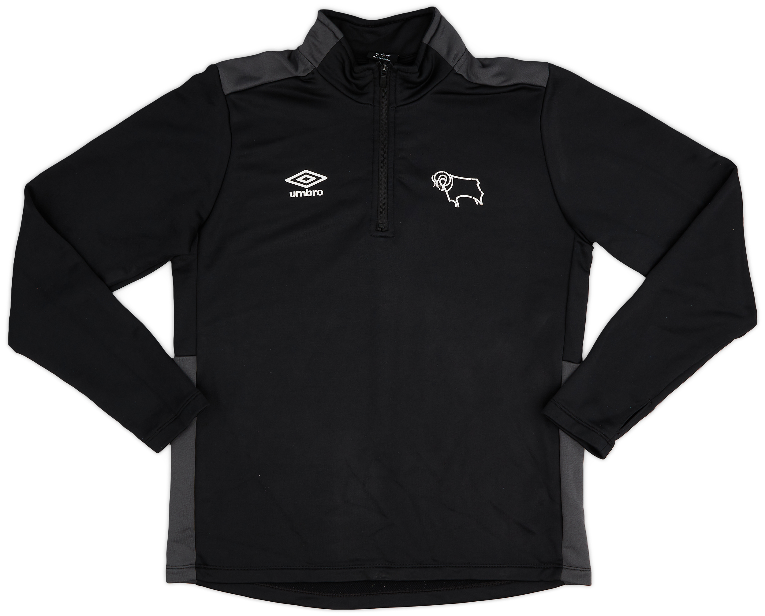 2019-20 Derby County Umbro 1/4 Zip Training Top - 7/10 - (L)