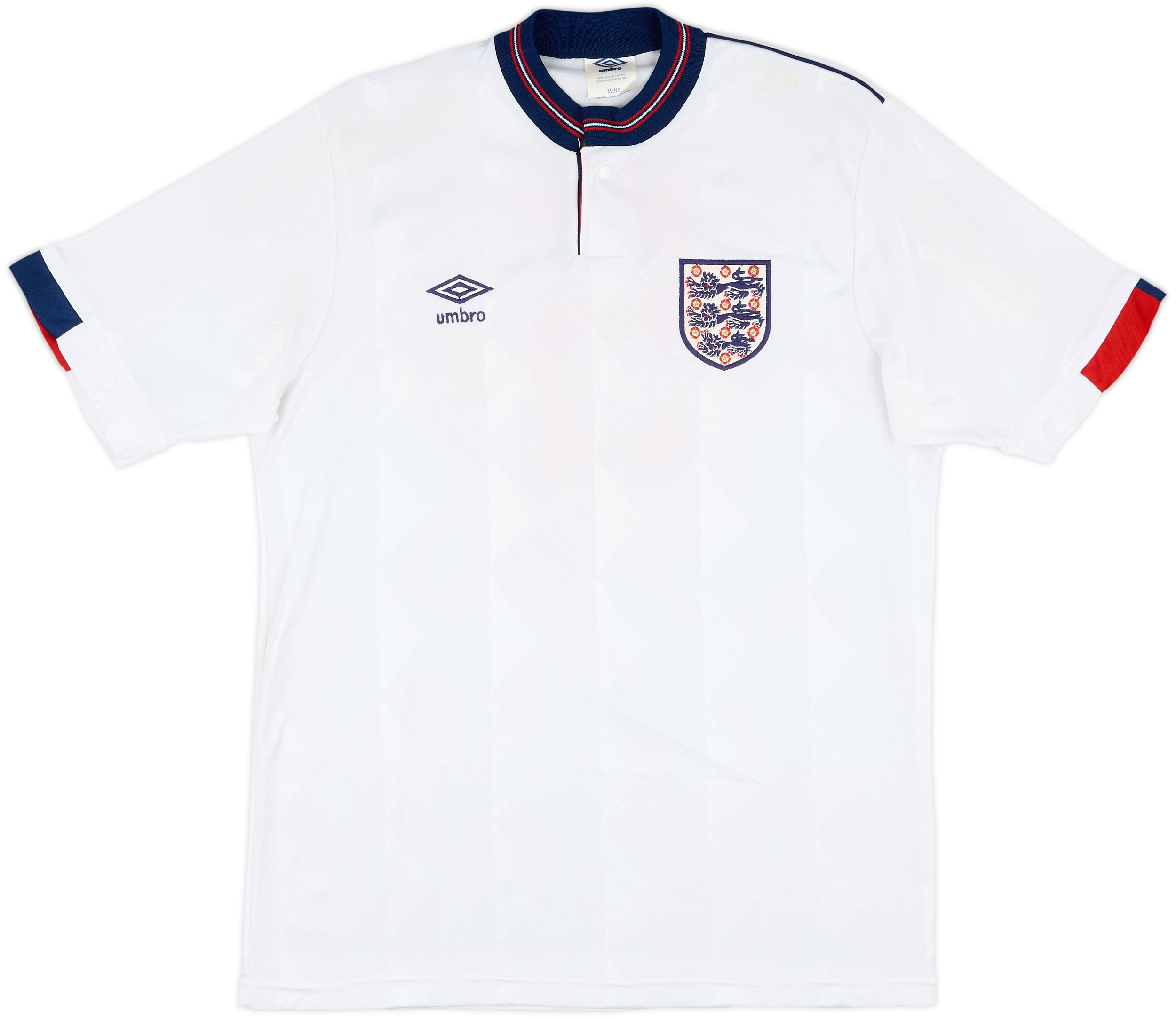 1988 England Match Worn Home Shirt #5 (Adams)
