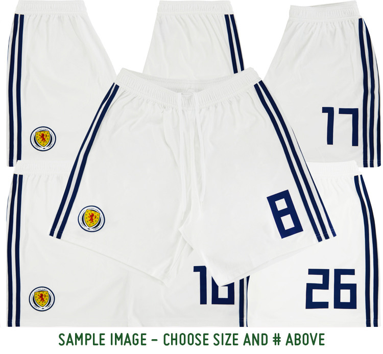 2017-19 Scotland Player Issue Home Shorts # *As New* XL
