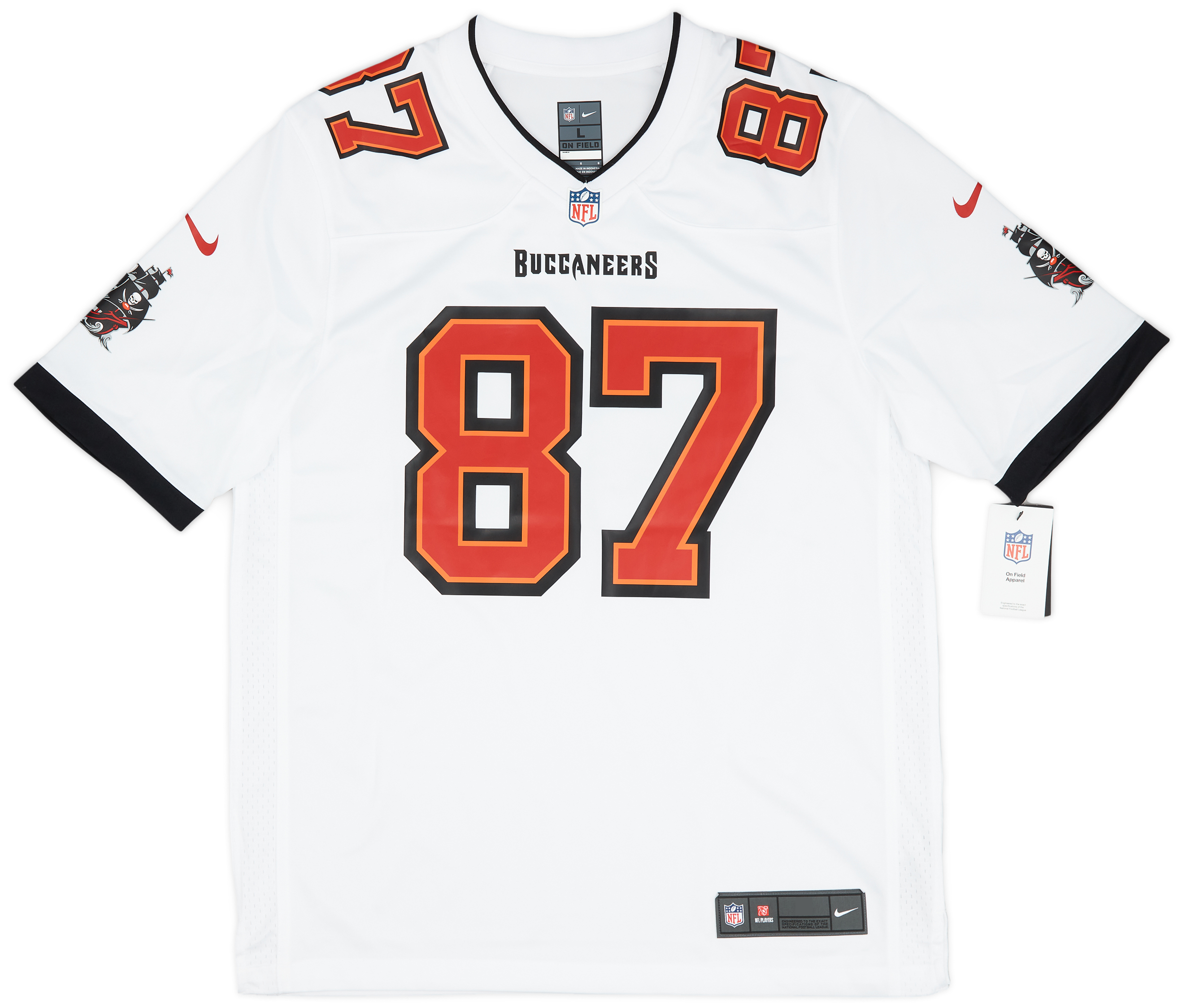 2020-21 Tampa Bay Buccaneers Gronkowski #87 Nike Game Away Jersey (L)