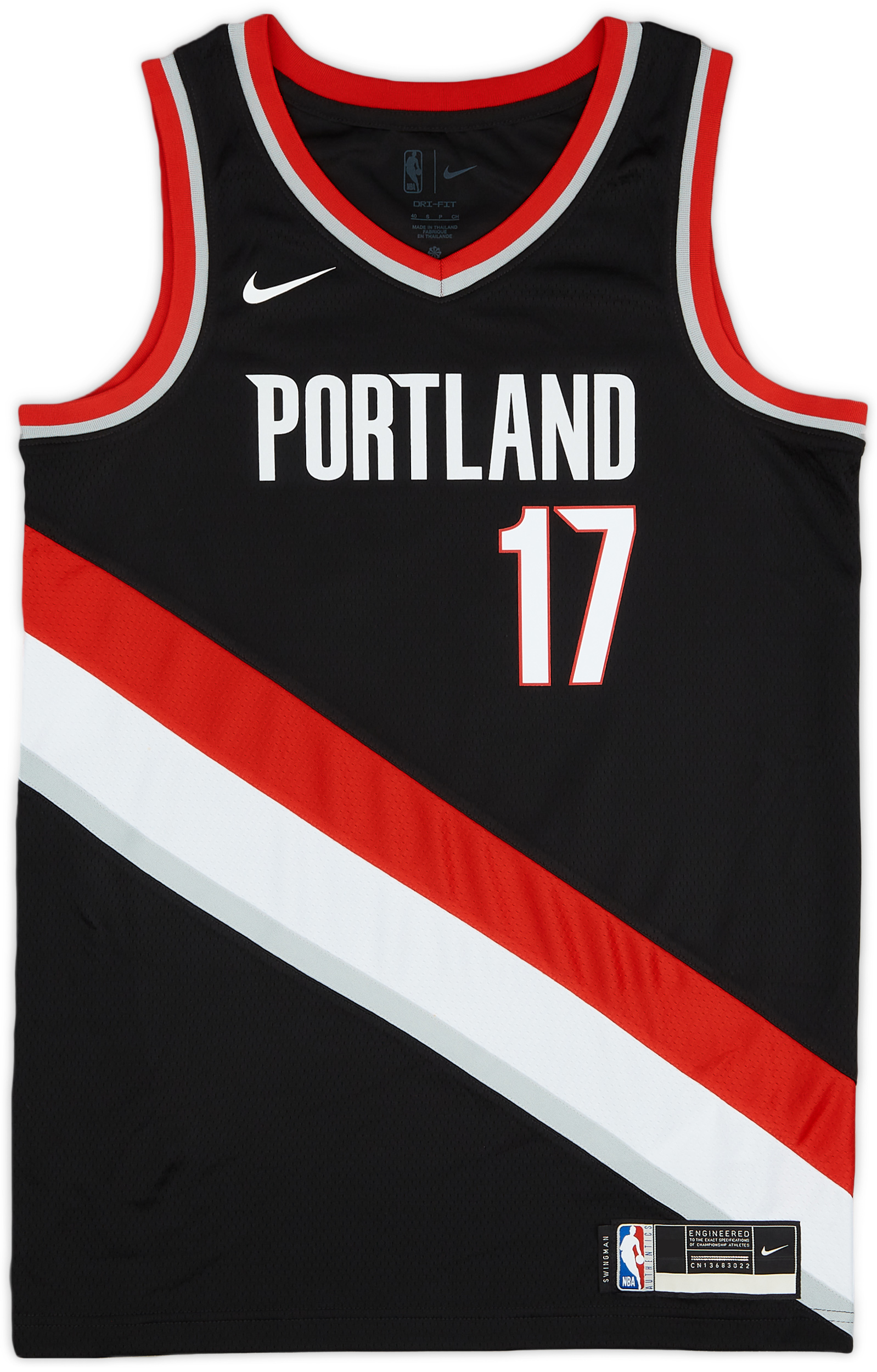 2022-23 Portland Trail Blazers Sharpe #17 Nike Swingman Away Jersey (S)