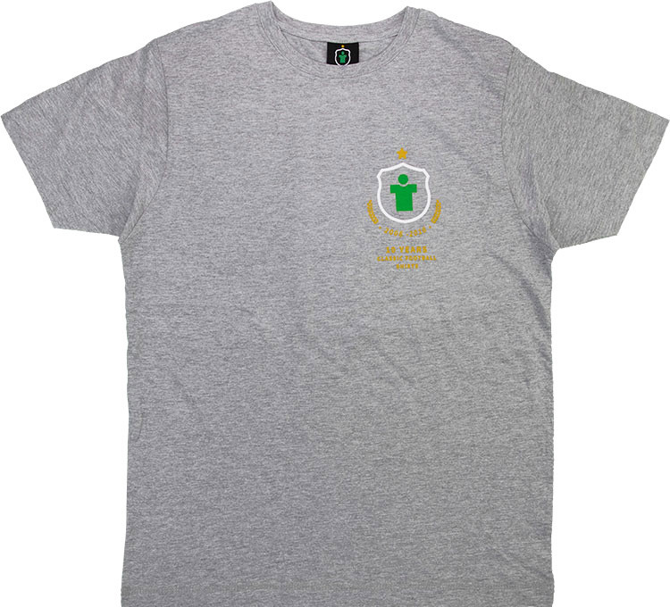 2016 Classic Football Shirts 10 Years Grey Tee