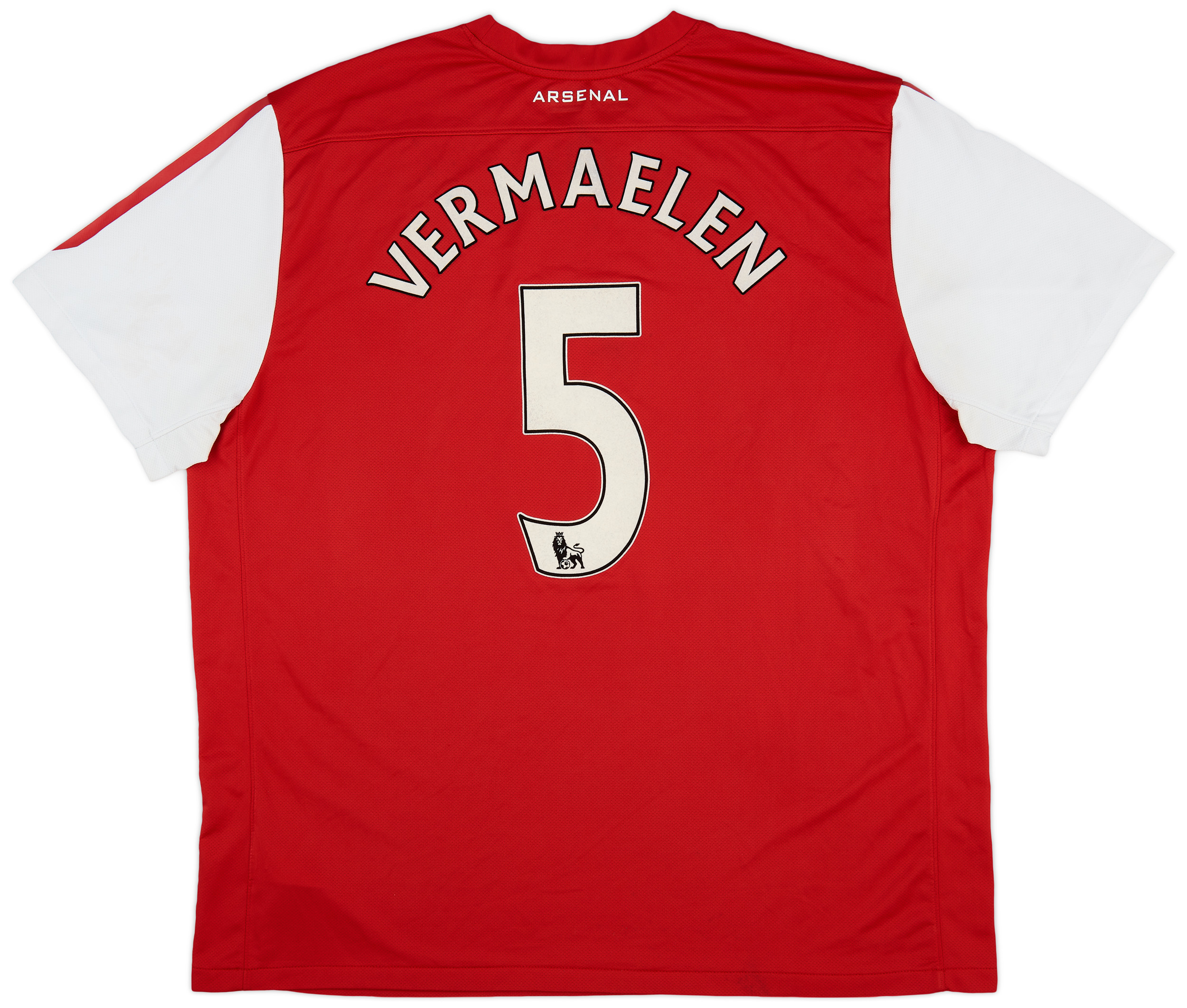 2011 12 Arsenal Home Shirt Vermaelen 5 8 10 3XL 