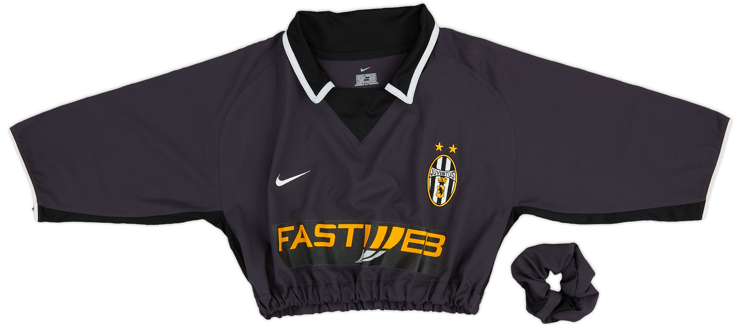 Juventus Crop Top and Scrunchie Set