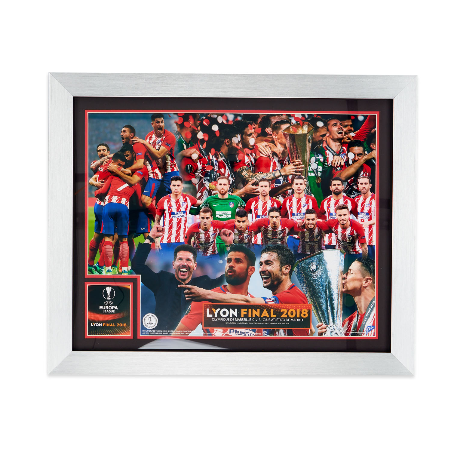 2018 Europa League Final Lyon Winners Framed Picture