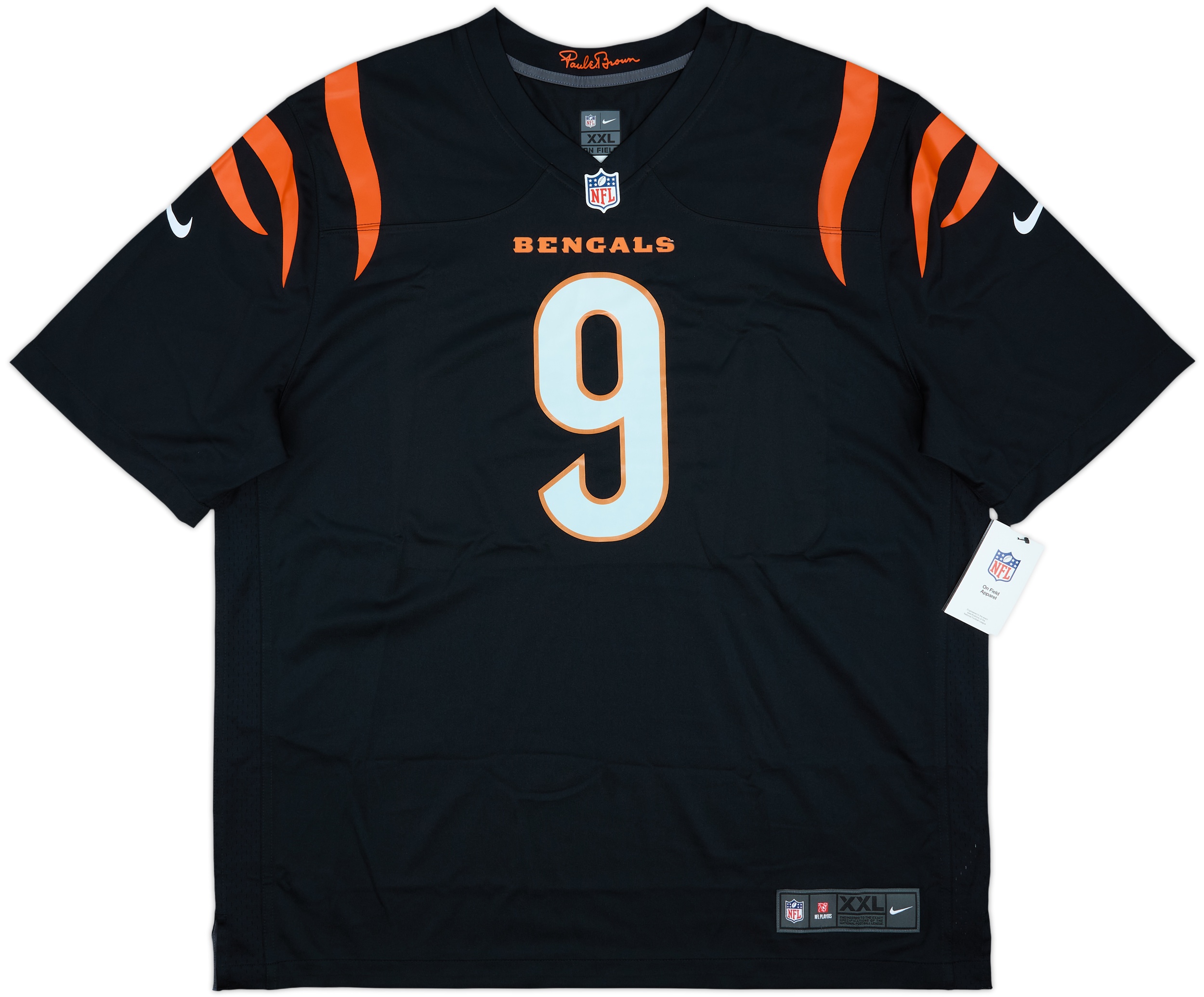 2021-25 Cincinnati Bengals Burrow #9 Nike Game Home Jersey (XXL)