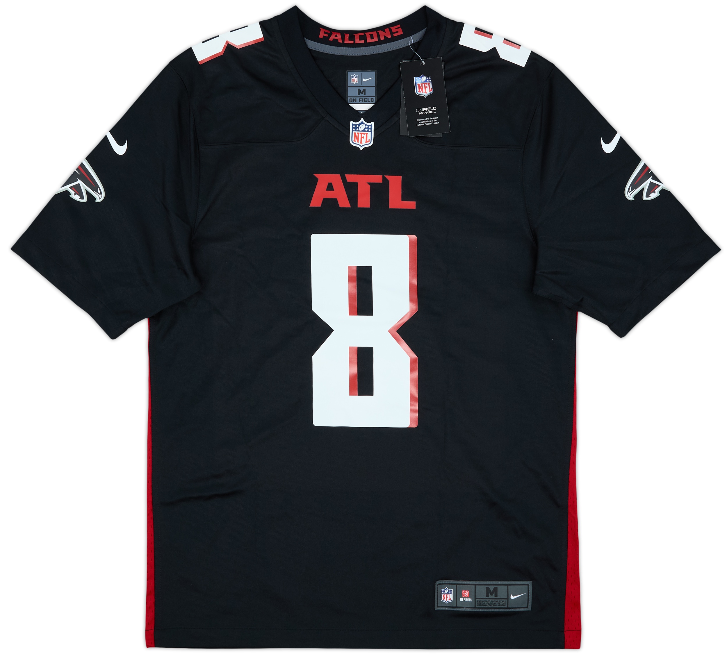 2021-25 Atlanta Falcons Pitts #8 Nike Game Home Jersey (M)