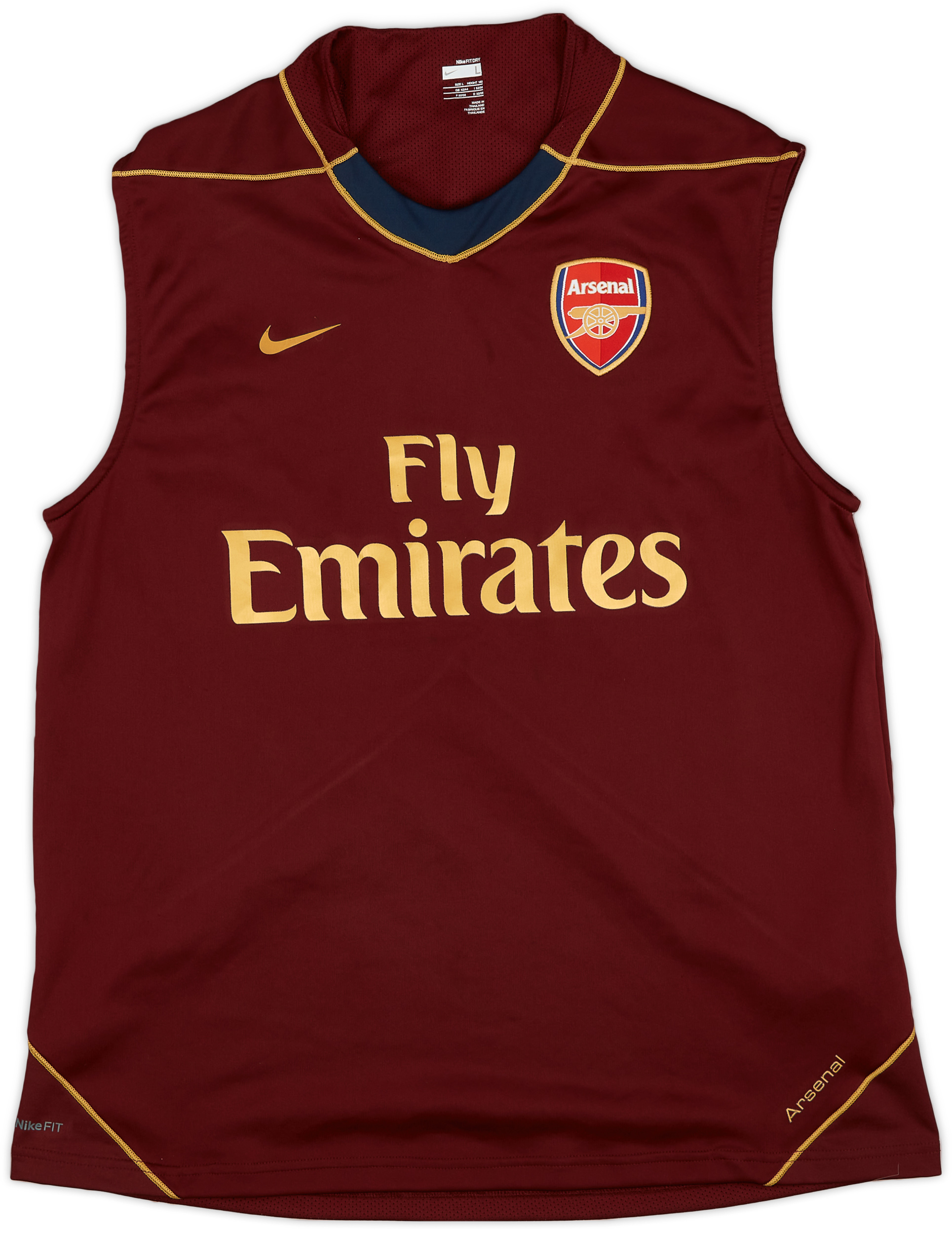 2007-08 Arsenal Nike Training Vest - 9/10 - (L)