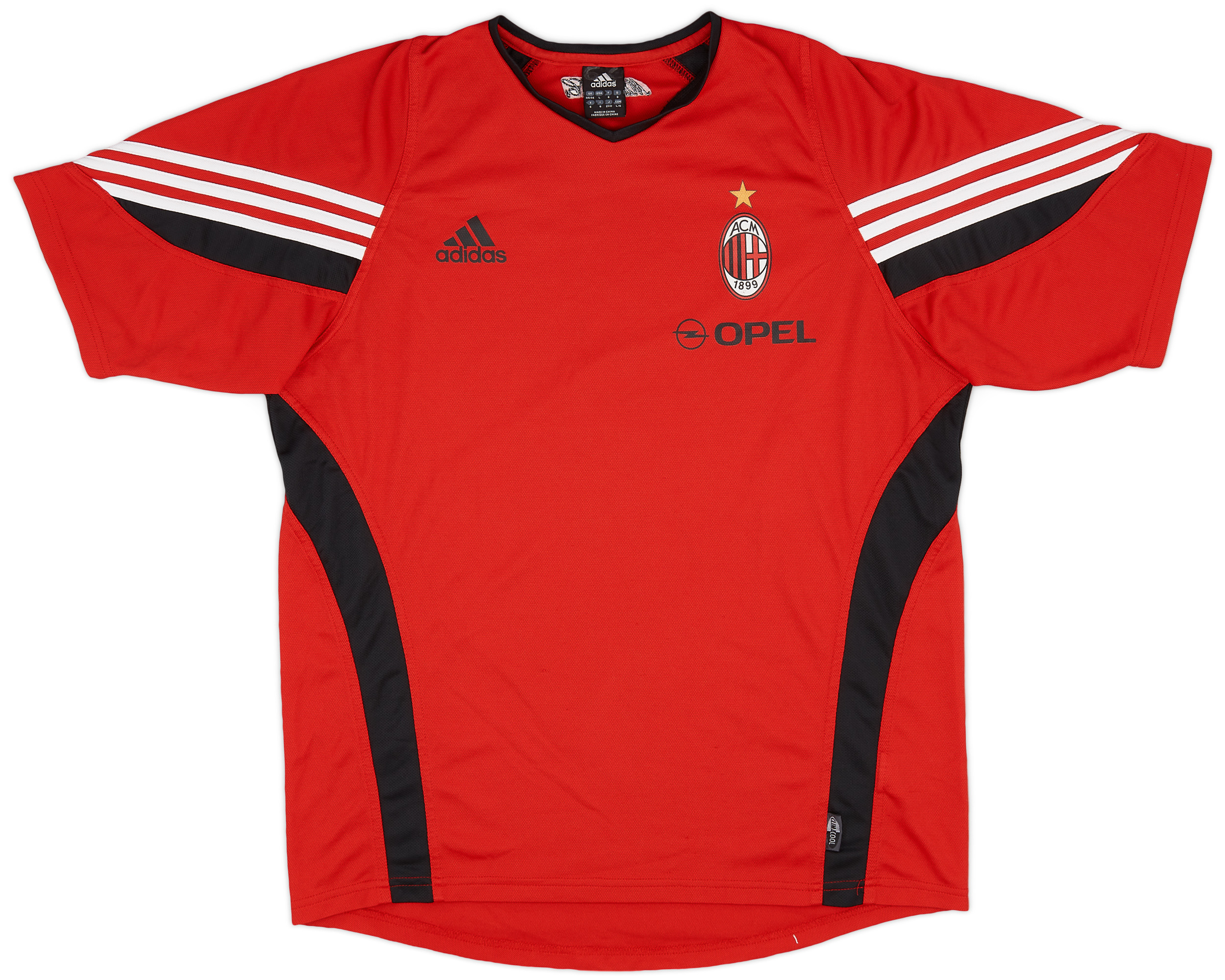 2005 06 Ac Milan Adidas Training Shirt 8 10 L Xl