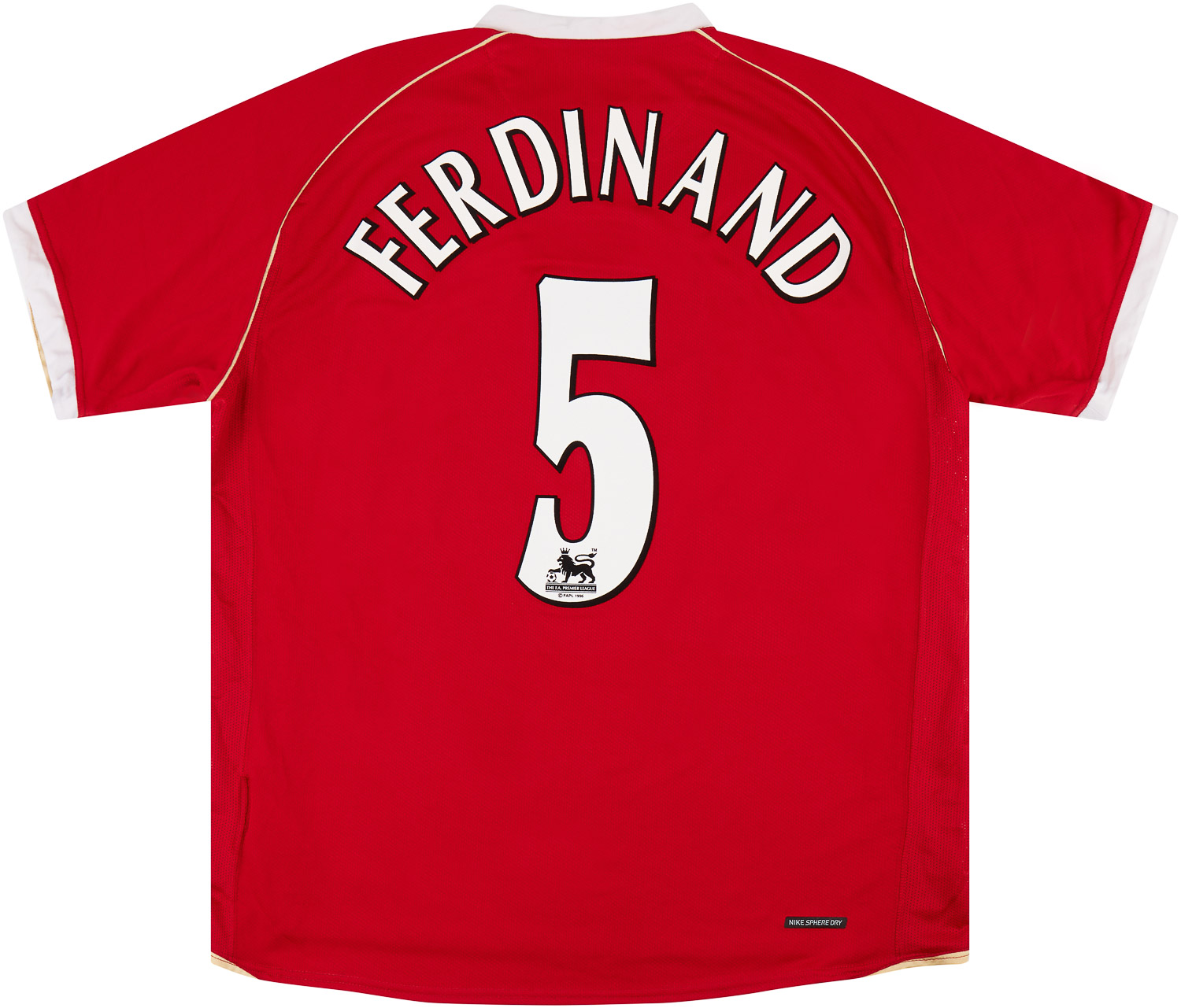 2006 07 Manchester United Home Shirt Ferdinand 5 9 10 XXL