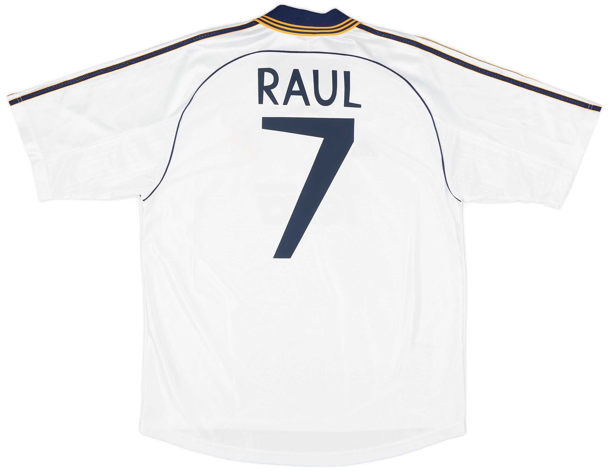 1998-00 Real Madrid Home Shirt Raul #7 - 8/10 - (L)
