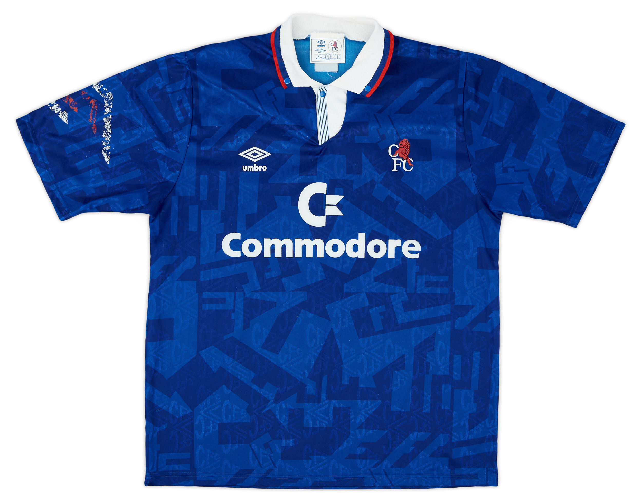 1991-93 Chelsea Home Shirt - 8/10 - (XL)