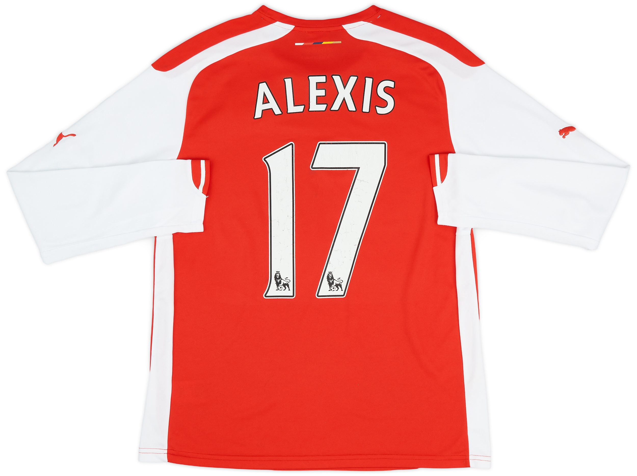 2014-15 Arsenal Home L/S Shirt Alexis #17 - 4/10 - (M)