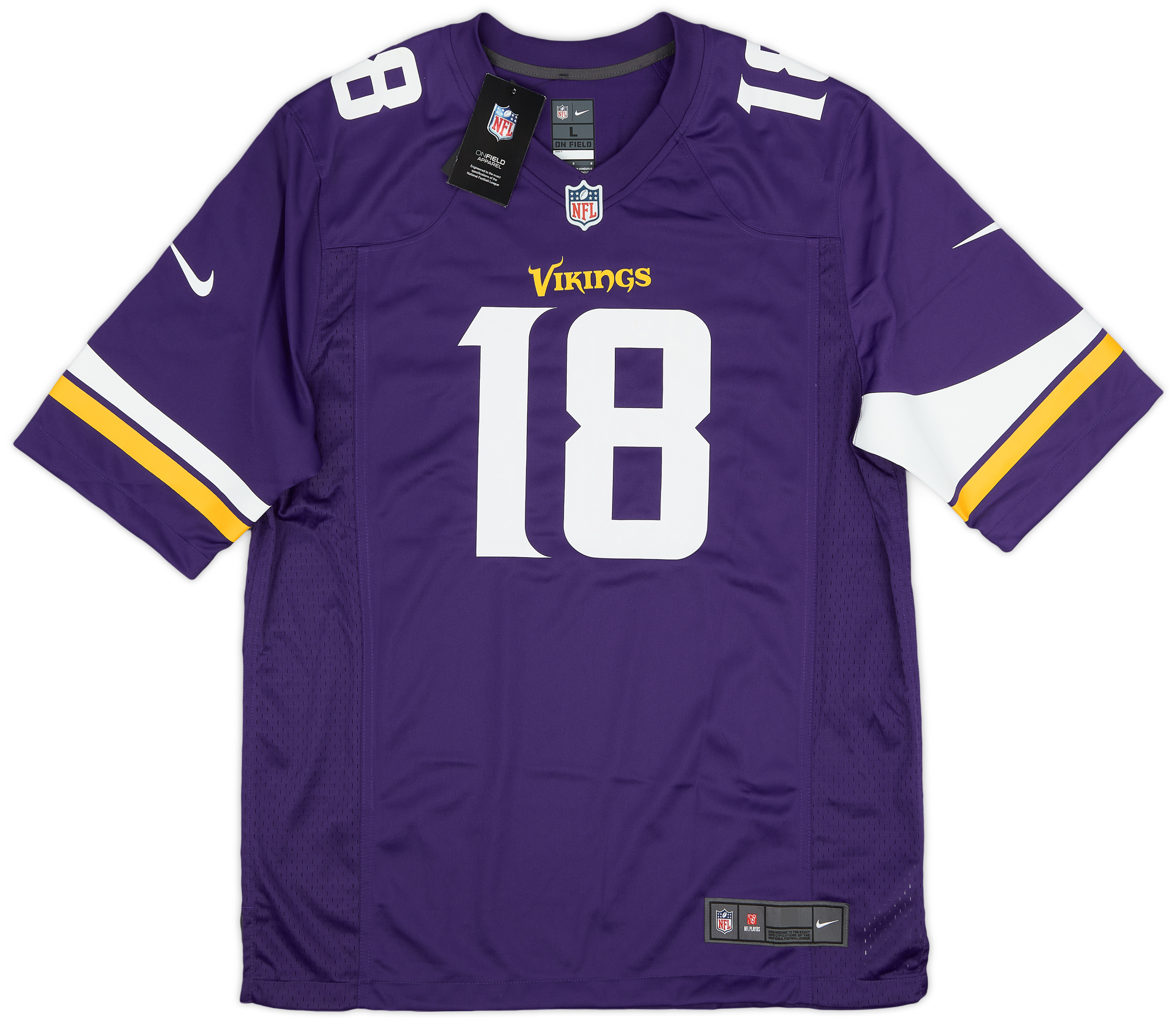 2020-23 Minnesota Vikings Jefferson #18 Nike Game Home Jersey (L)