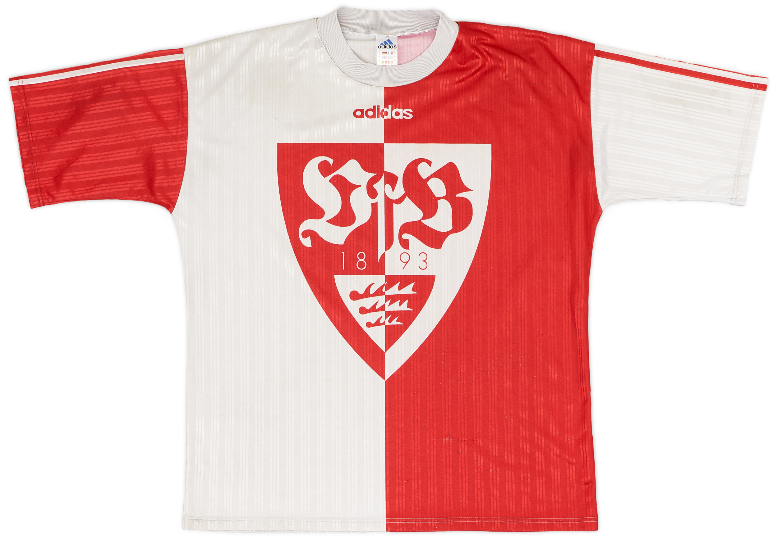 1995-96 Stuttgart adidas Training Shirt - 4/10 - (L)