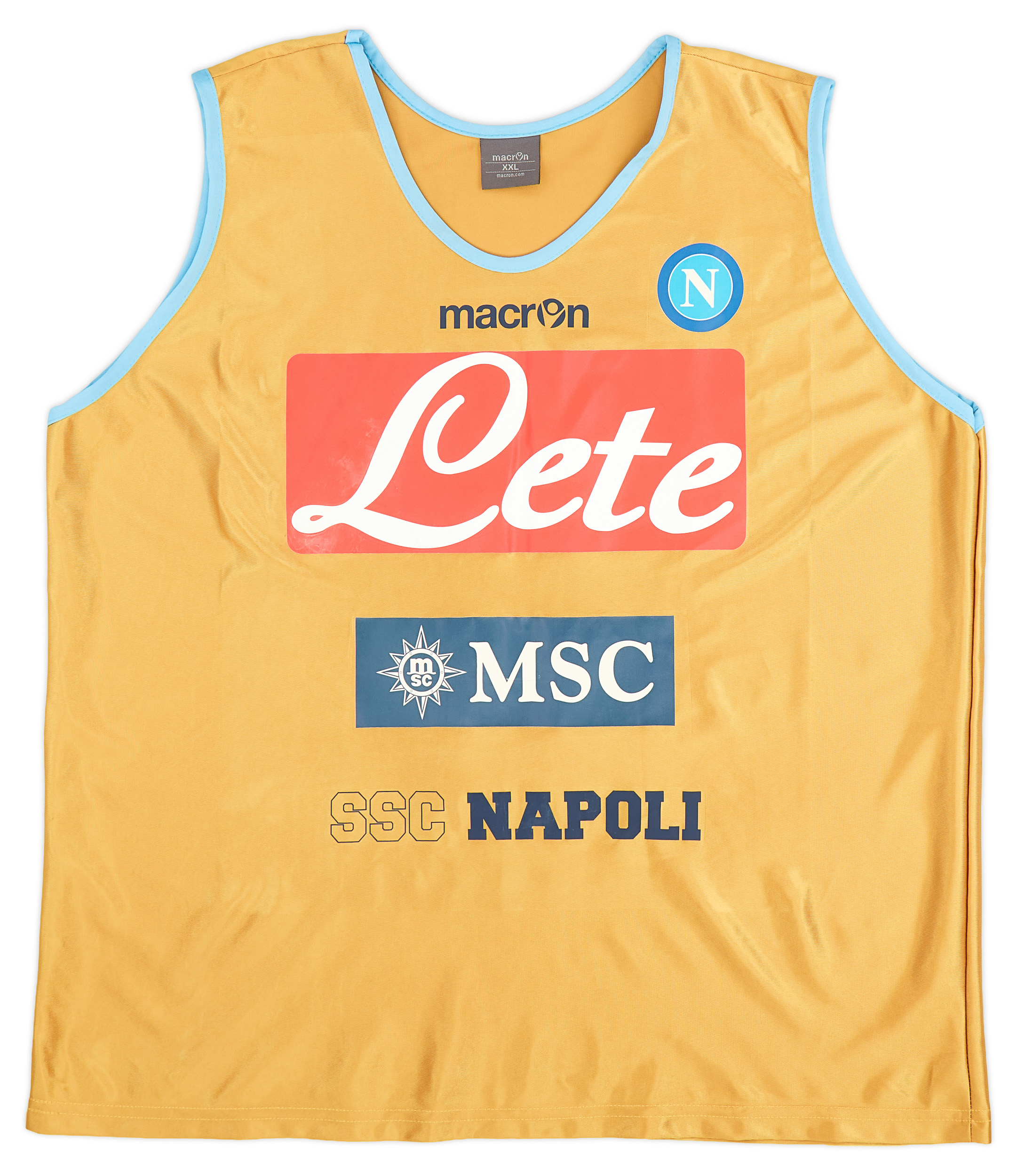 2011-12 Napoli Macron Training Bib - As New - (XXL)