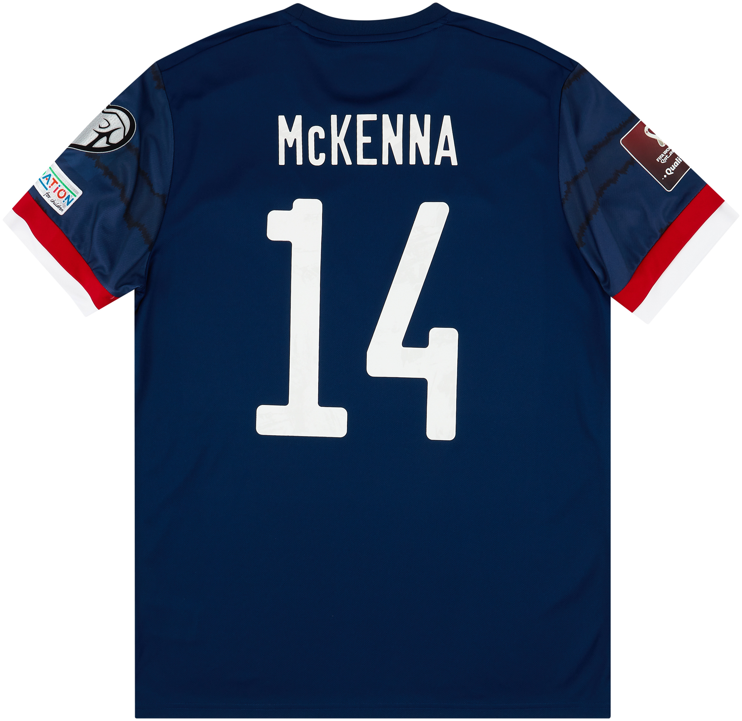 2020-21 Scotland Home Shirt McKenna #14 - NEW - (L)
