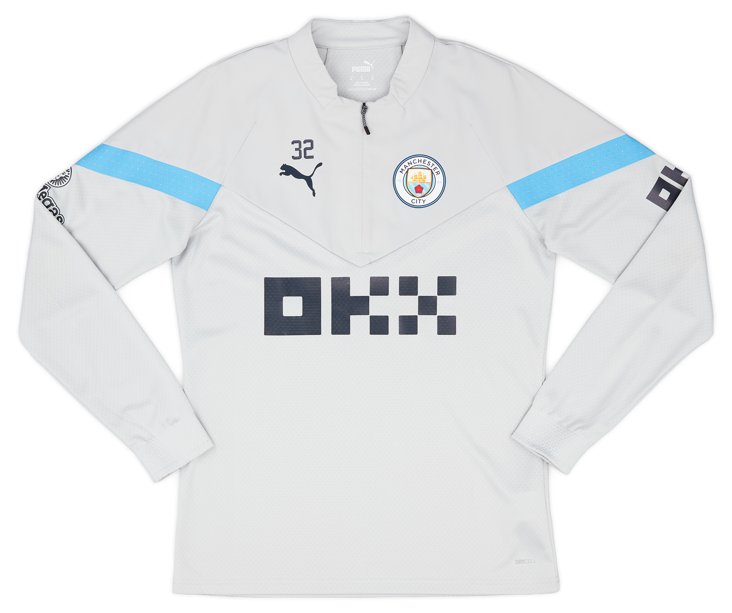 2022-23 Manchester City Player Issue 1/4 Zip Training Top #32 (Perrone ...