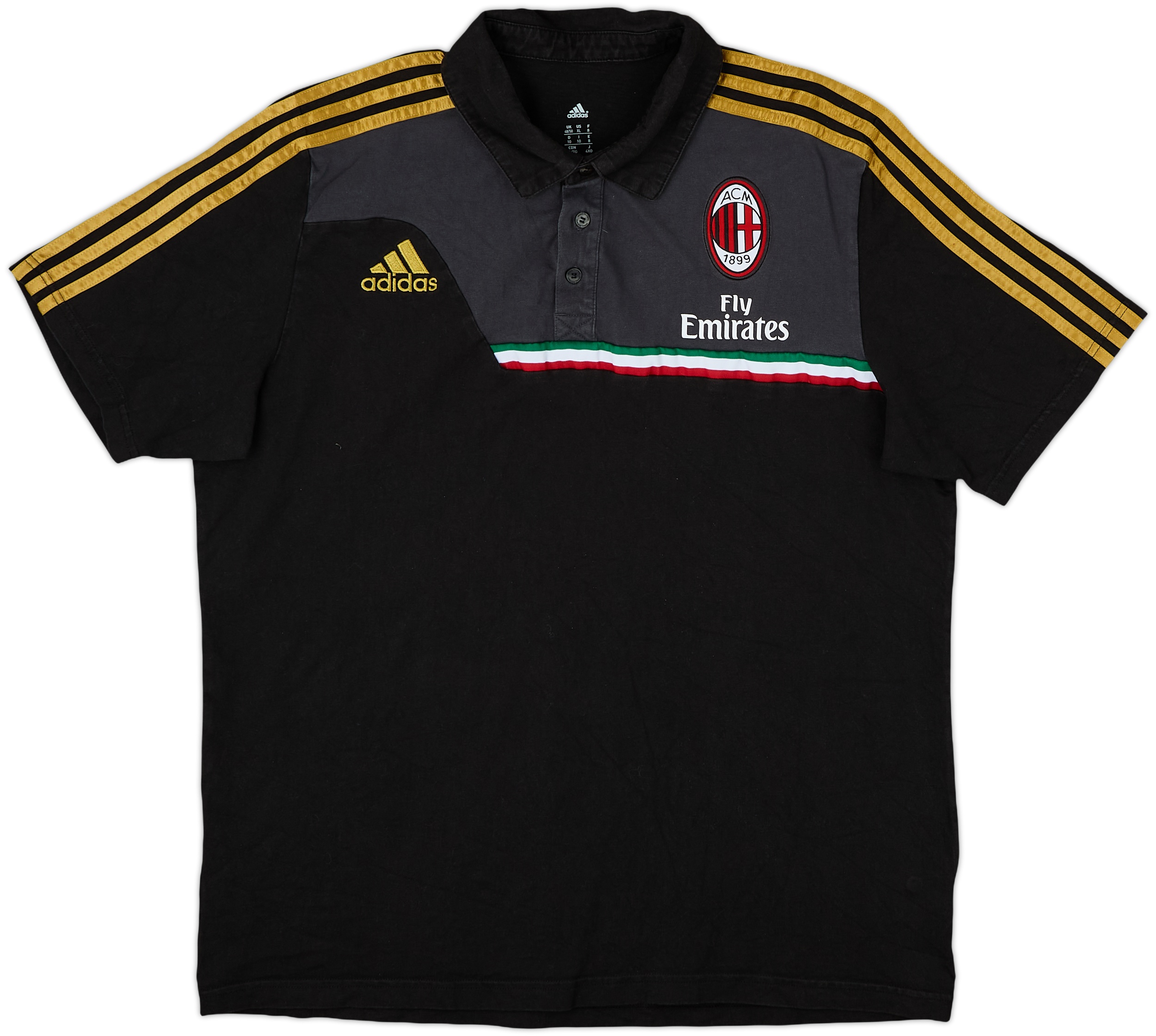 2013-14 AC Milan adidas Polo Shirt - 6/10 - (XL)