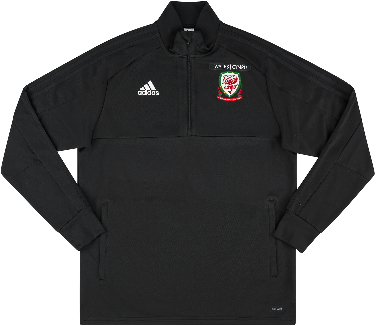 2018-19 Wales Player Issue 1/2 Zip Training Top (Excellent)