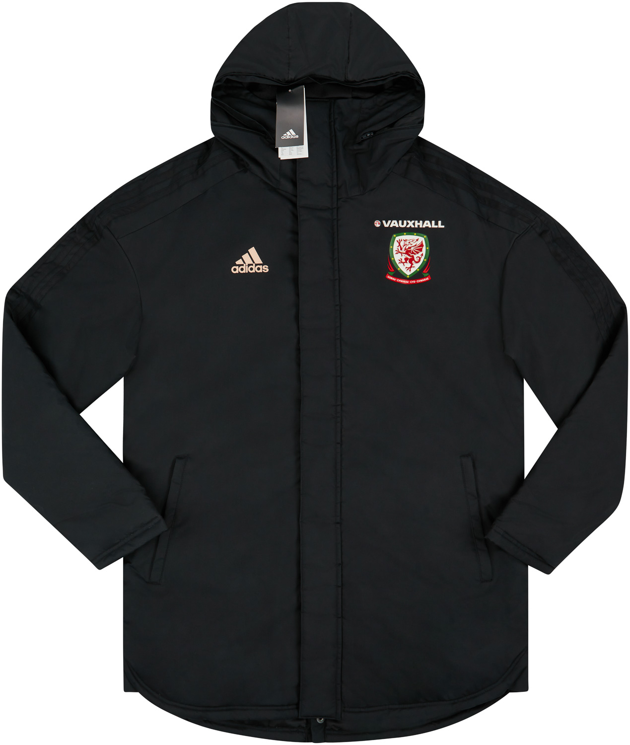 2018-19 Wales Player Issue Hooded Parka Jacket S