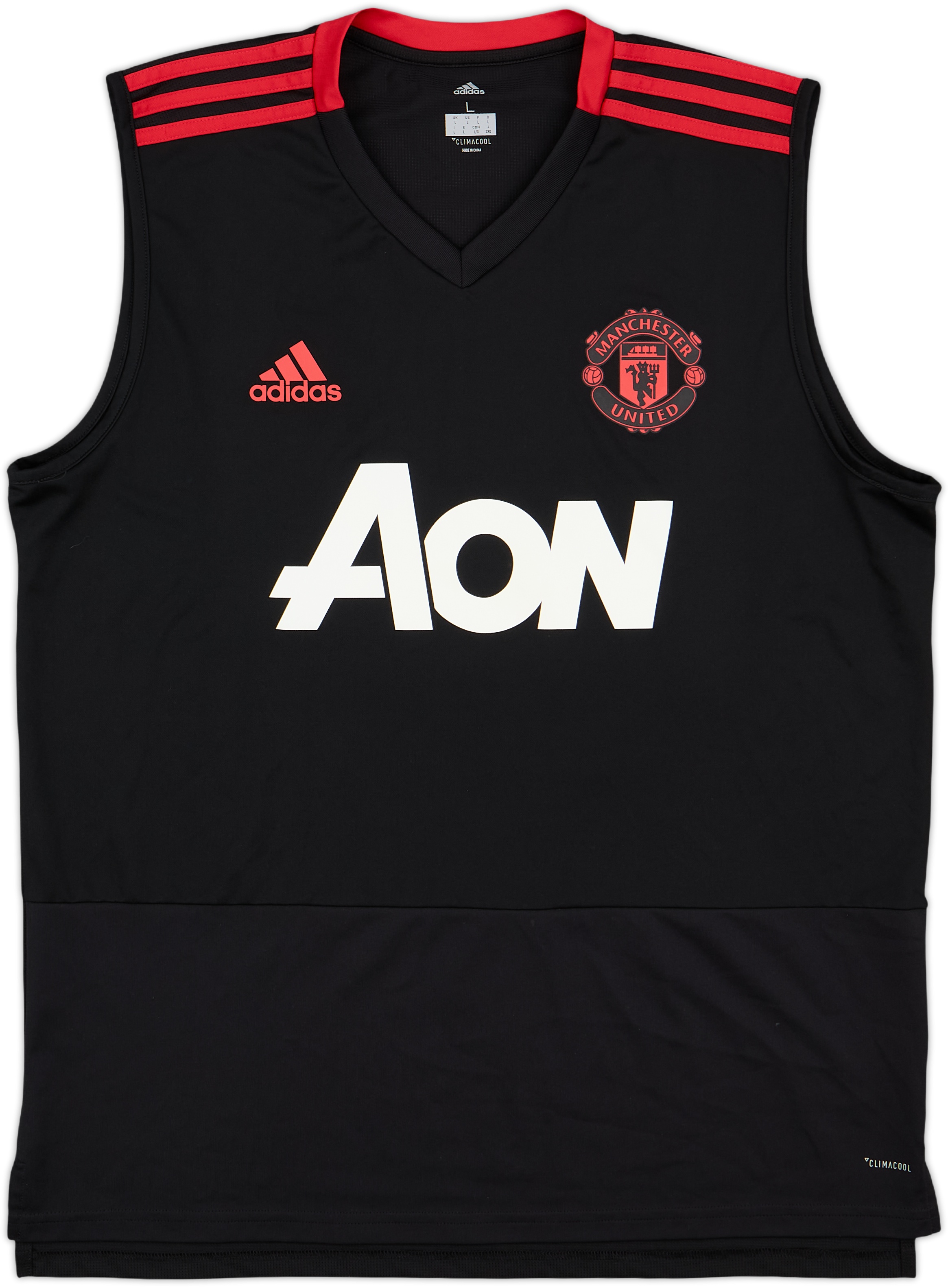 2018-19 Manchester United adidas Training Vest - 9/10 - (L)