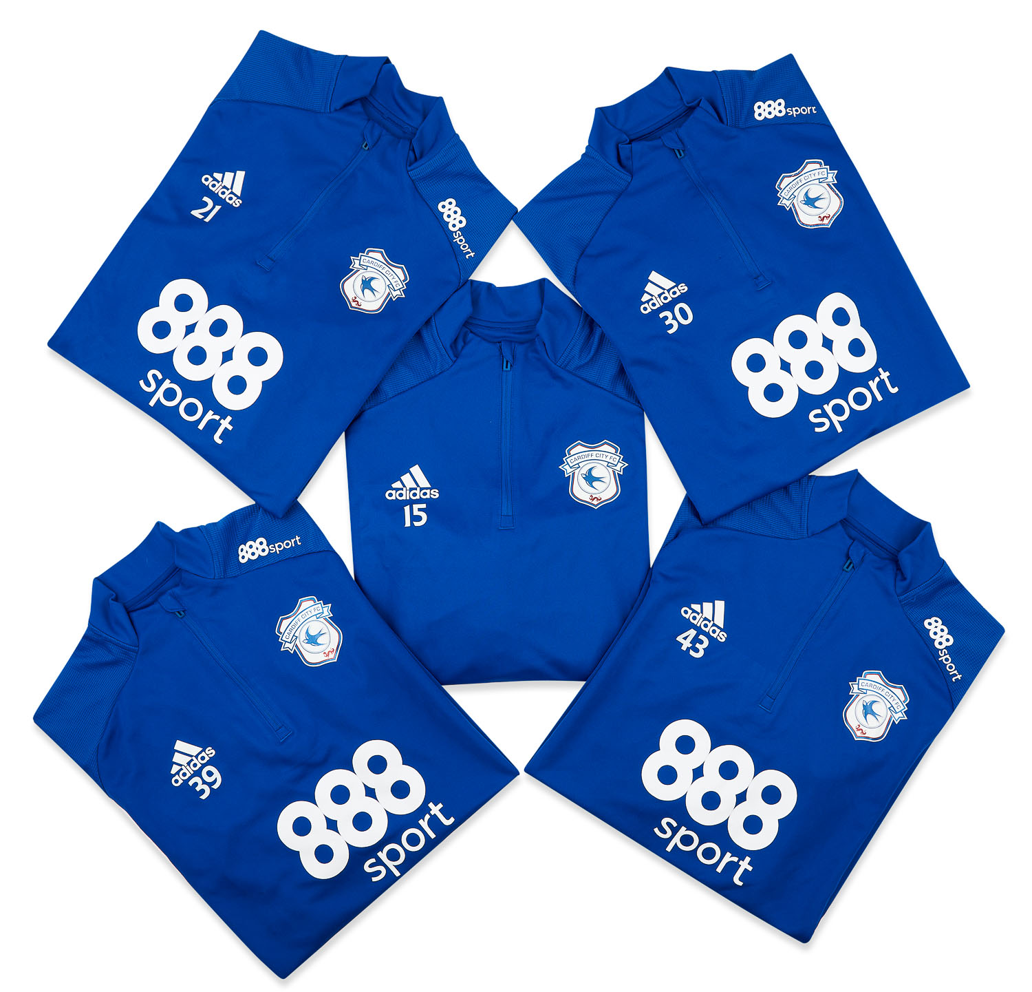 2020-21 Cardiff Player Issue 1/4 Zip Training Top # *As New*