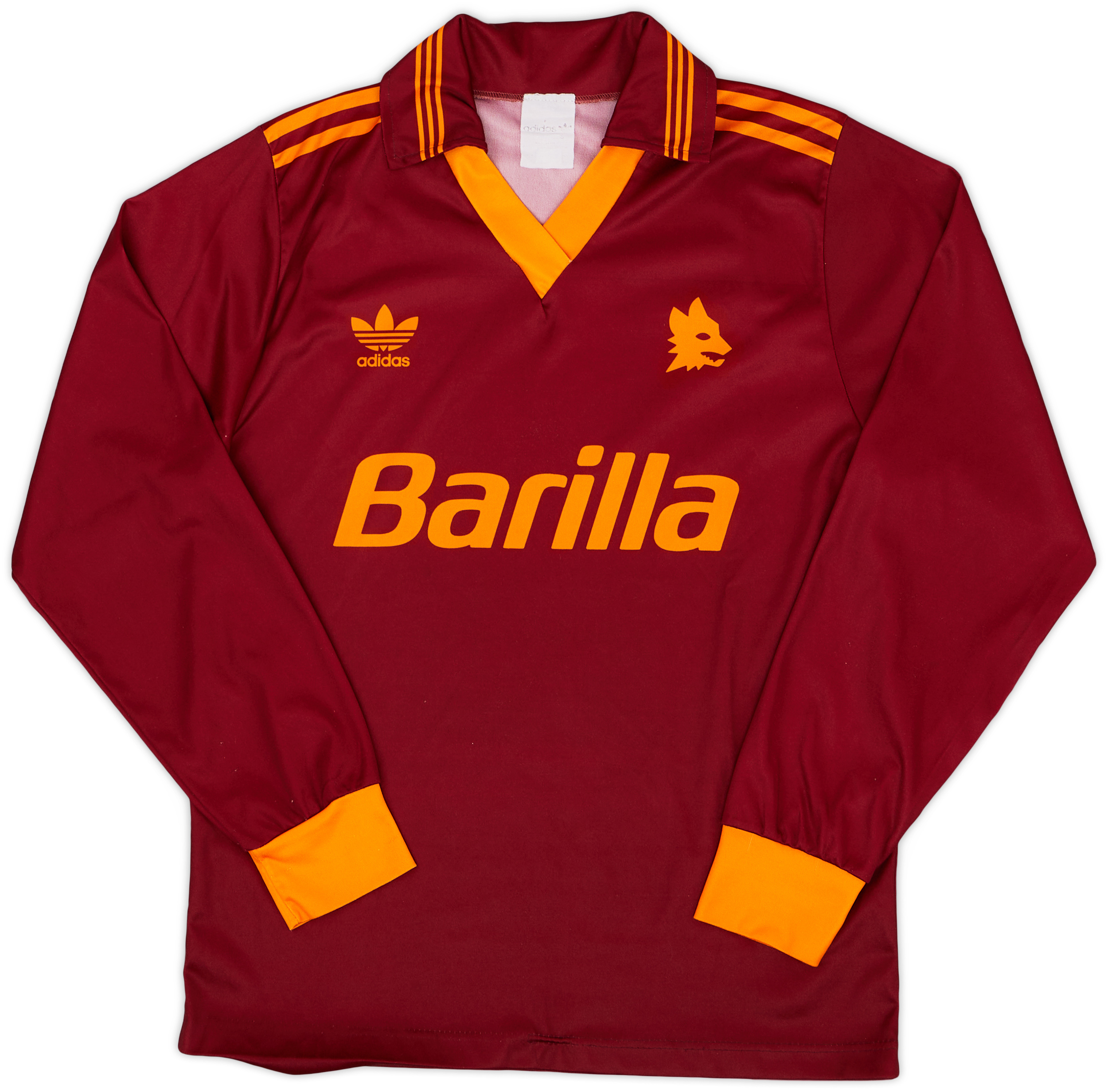 1992-94 Roma Home L/S Shirt - 9/10 - (S) 1992-94 Roma Home L/S Shirt - 9/10 - (S)