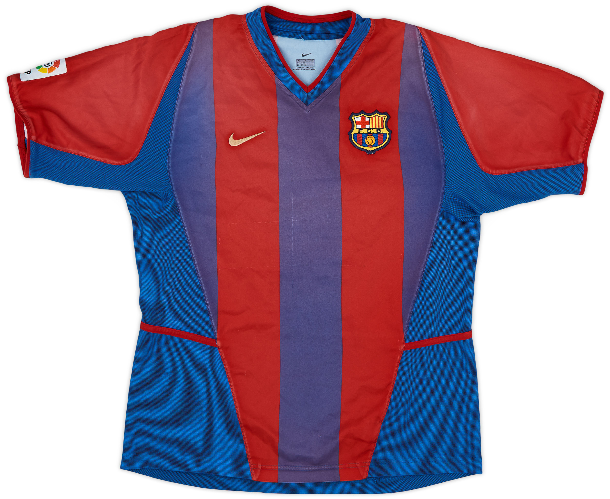 2002-03 Barcelona Home Shirt - Fair 4/10 - (XL.Boys)