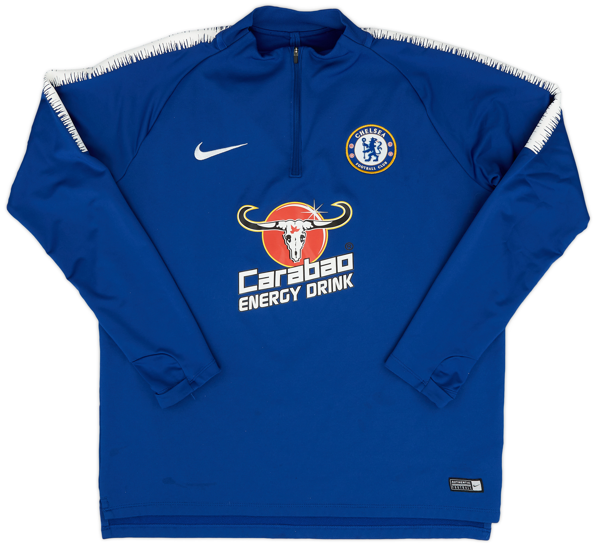 2017-18 Chelsea Nike 1/4 Zip Training Top - 9/10 - (L)