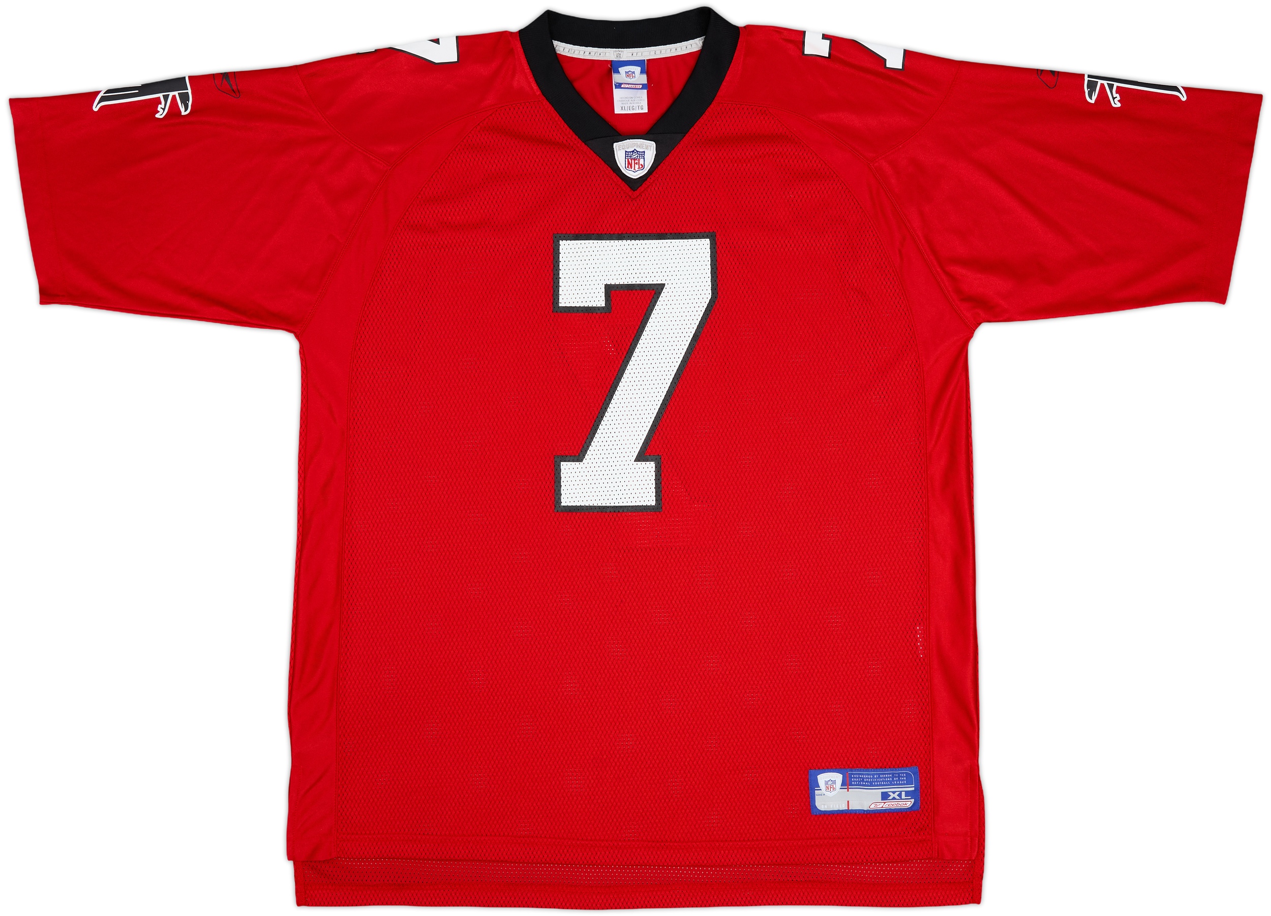 2002 Atlanta Falcons Vick #7 Reebok On Field Alternate Jersey - 8/10 - (XL)