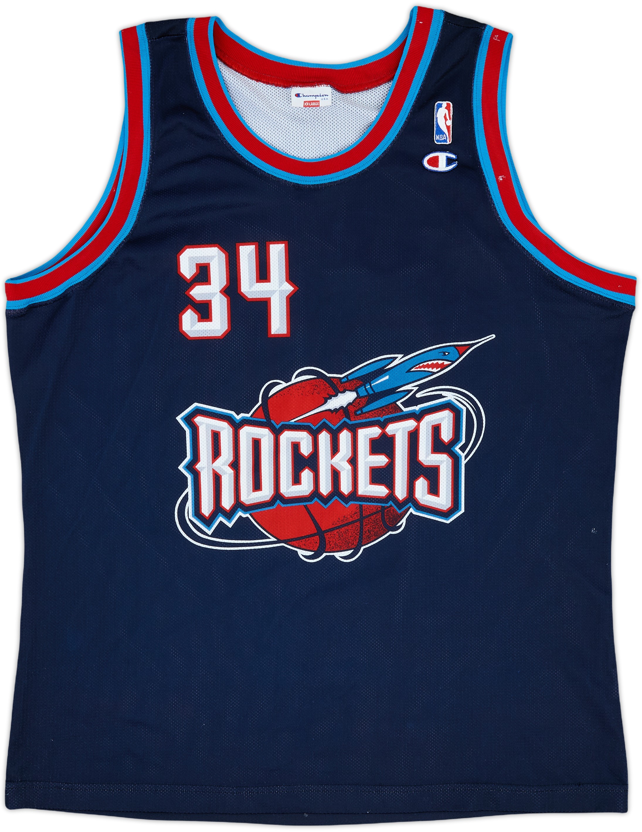 1995-01 Houston Rockets Olajuwon #34 Champion Alternate Jersey - 8/10 ...