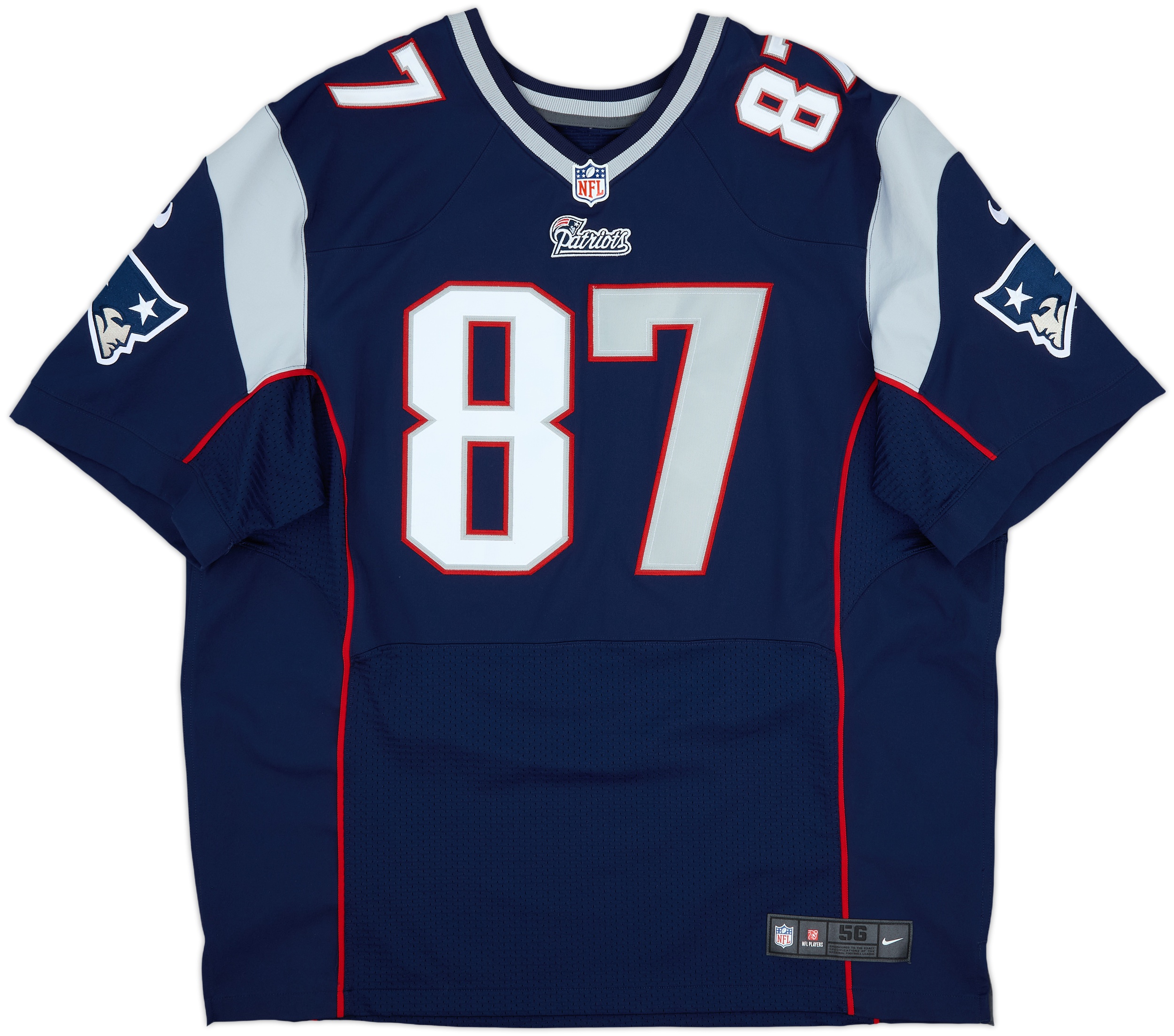 2012-18 New England Patriots Gronkowski #87 Nike Authentic Home Jersey ...
