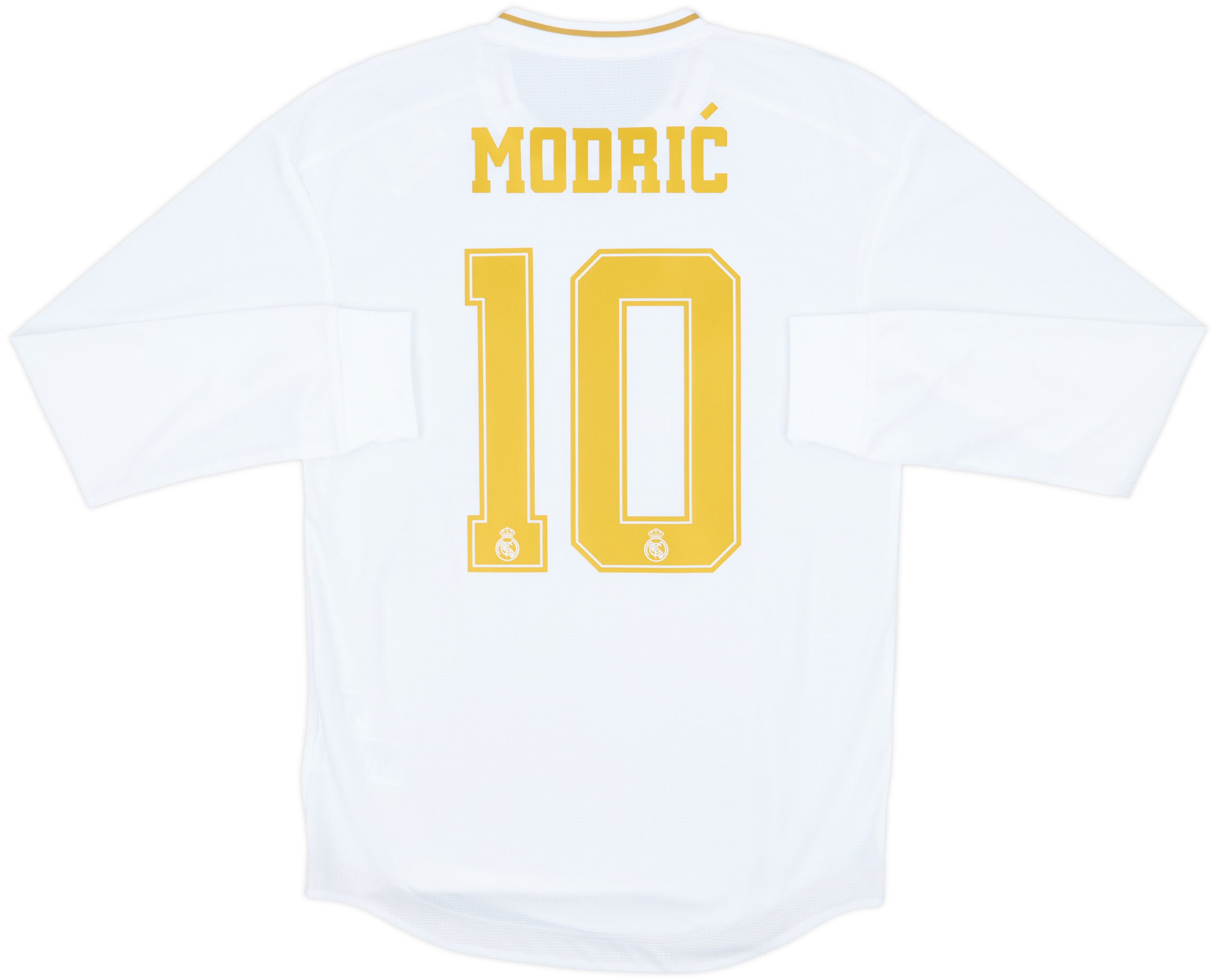 2019-20 Real Madrid Authentic Home L/S Shirt Modric #10 (S)