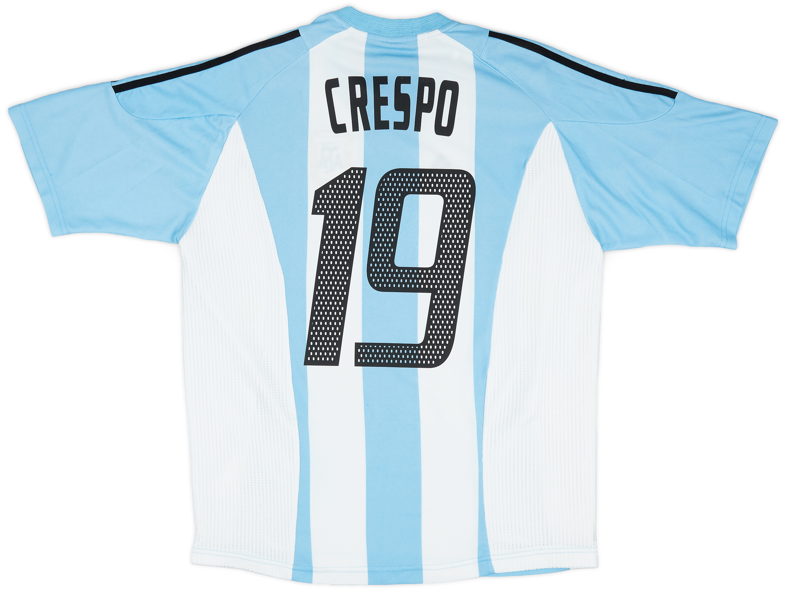 2002-04 Argentina Home Shirt Crespo #19 - 8/10 - (M)