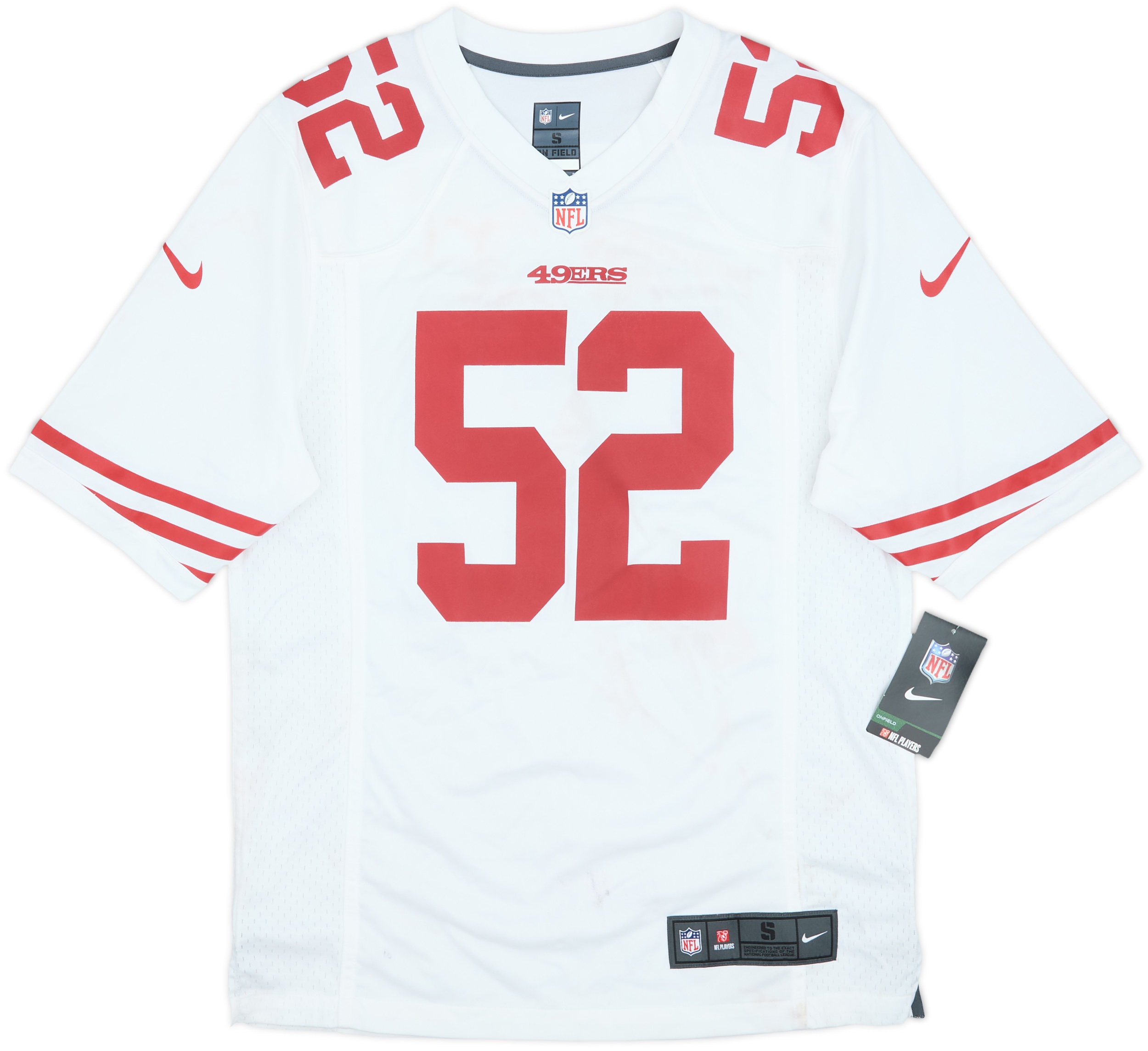 2012-14 San Francisco 49ers Willis #52 Nike Game Away Jersey (S)