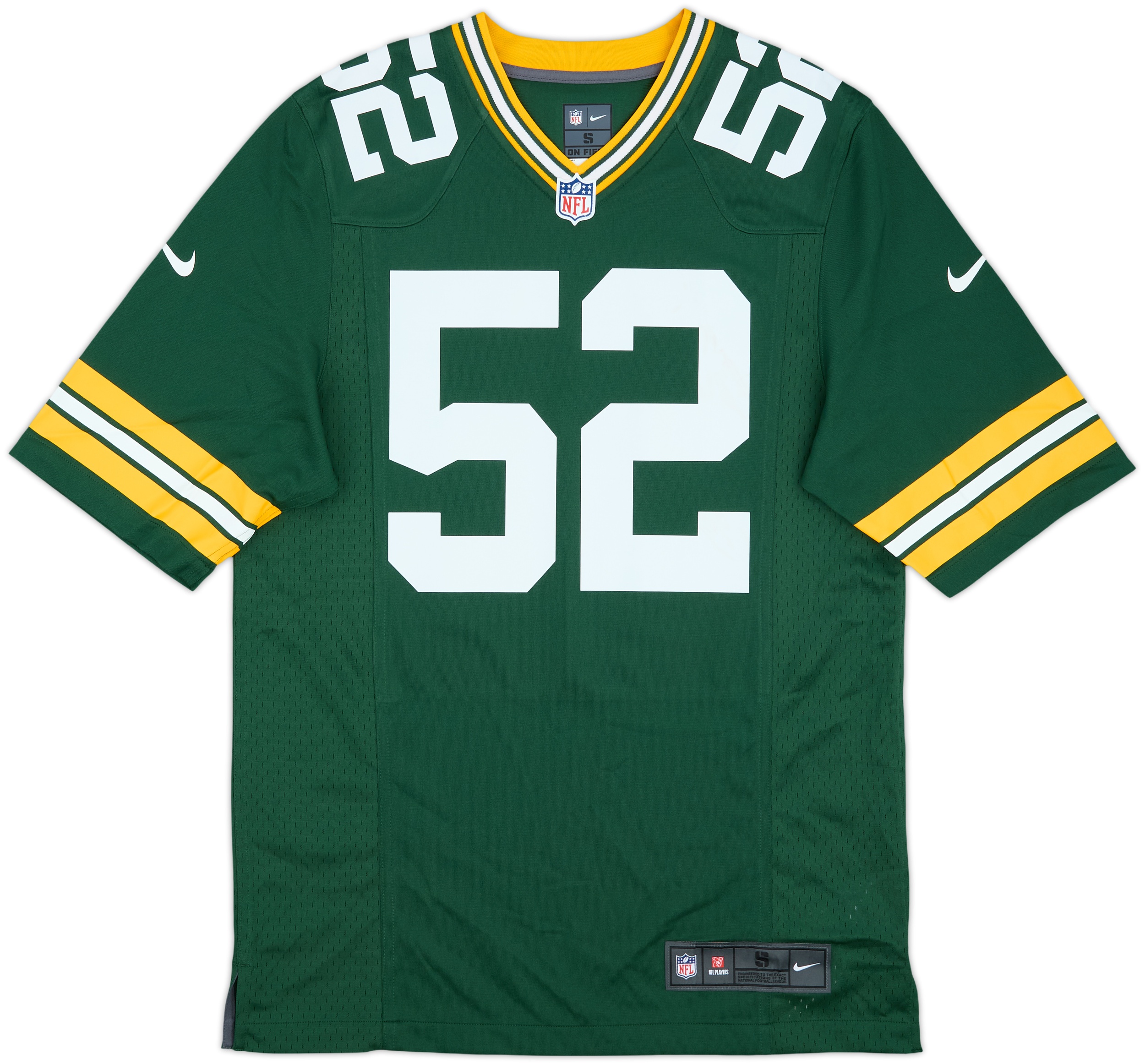 2012-18 Green Bay Packers Matthews #52 Nike Game Home Jersey - 6/10 - (S)