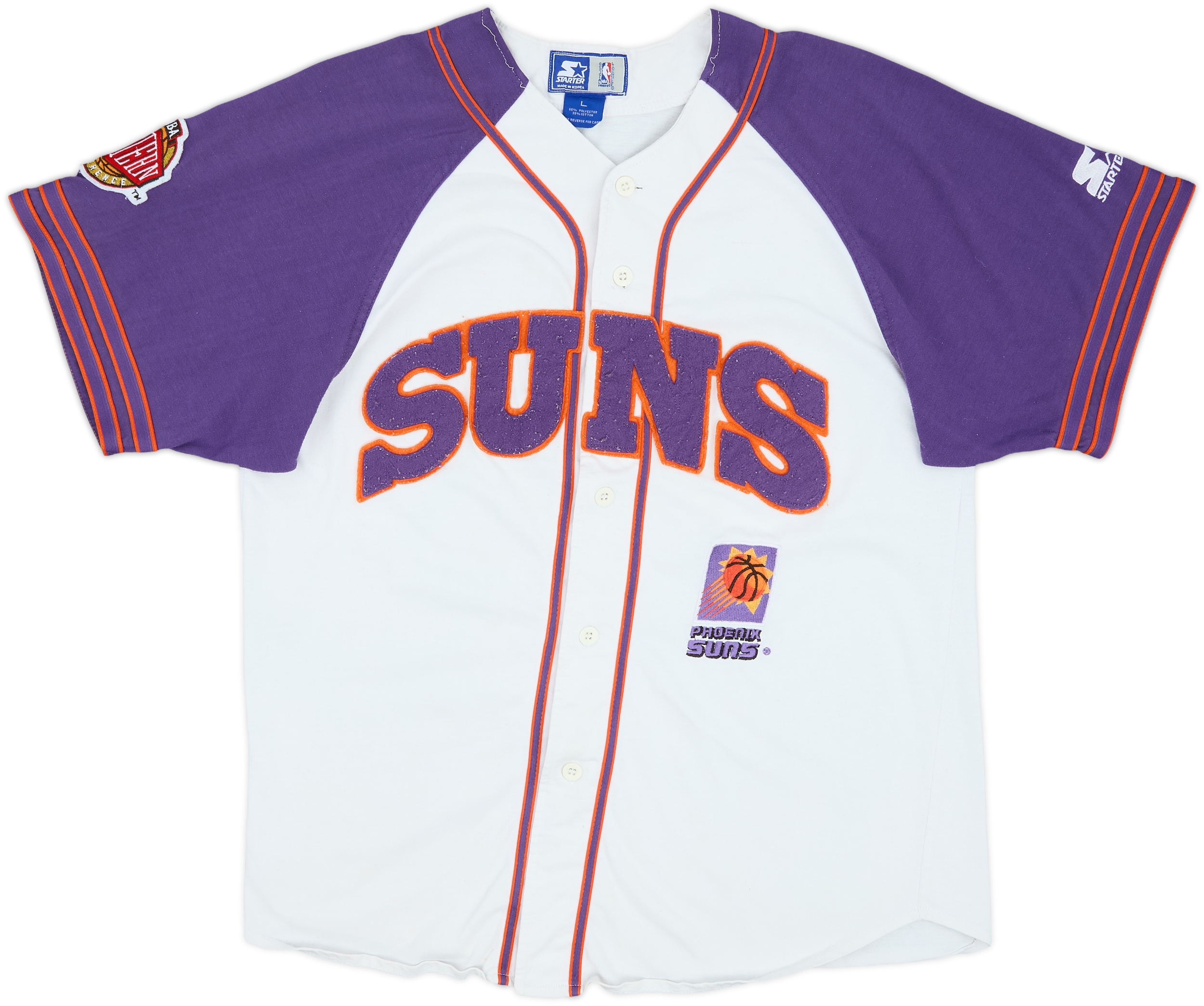 1990s Phoenix Suns Starter Baseball Jersey - 6/10 - (L)