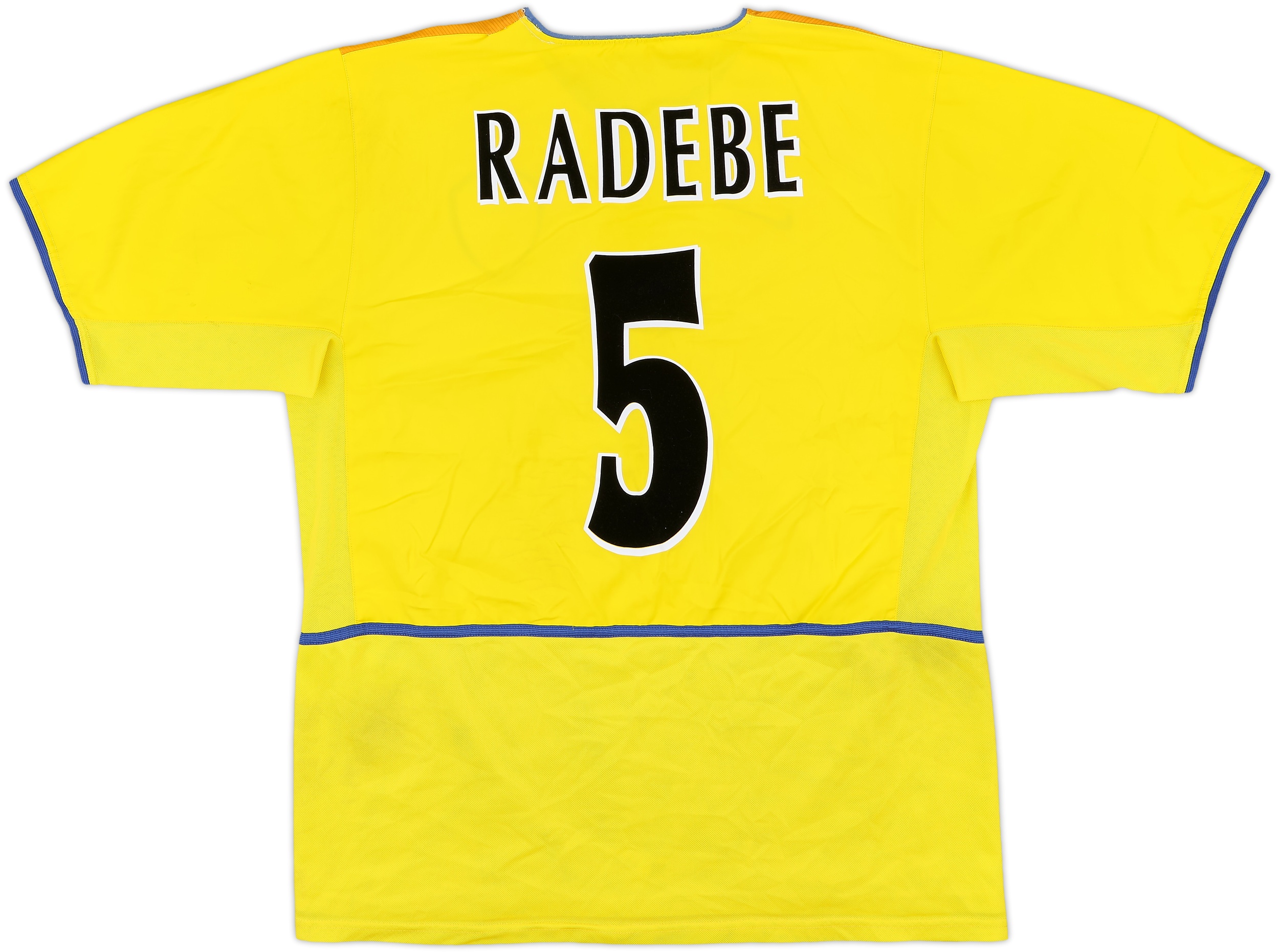 2002-03 Leeds United Away Shirt Radebe #5 - 8/10 - (L)
