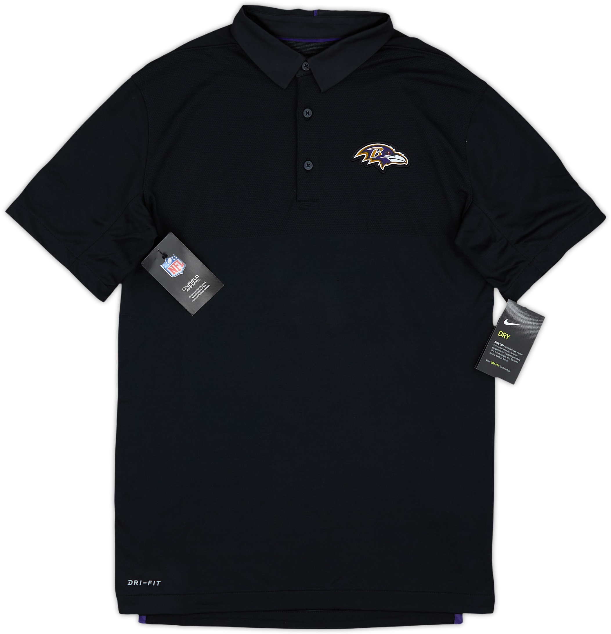 2017 Baltimore Ravens Nike Sideline Coaches Polo Shirt (S)