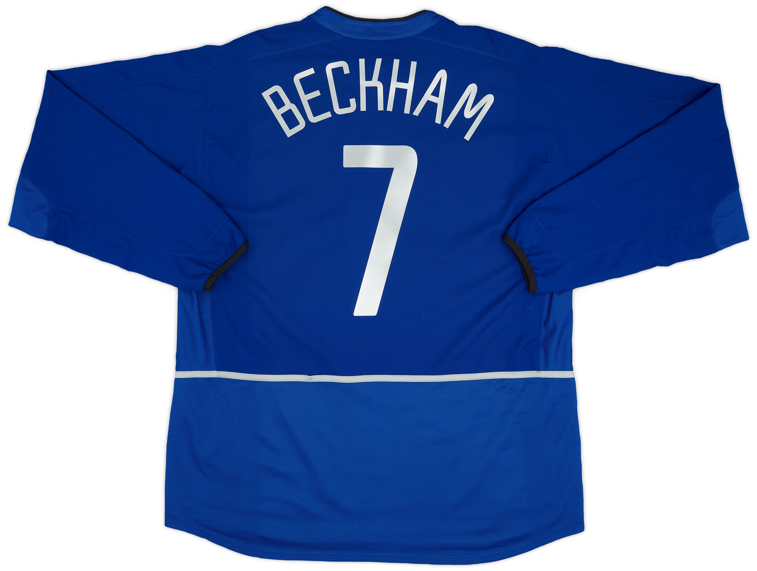 2002-03 Manchester United L/S Third Shirt Beckham #7 - 8/10 - (L)