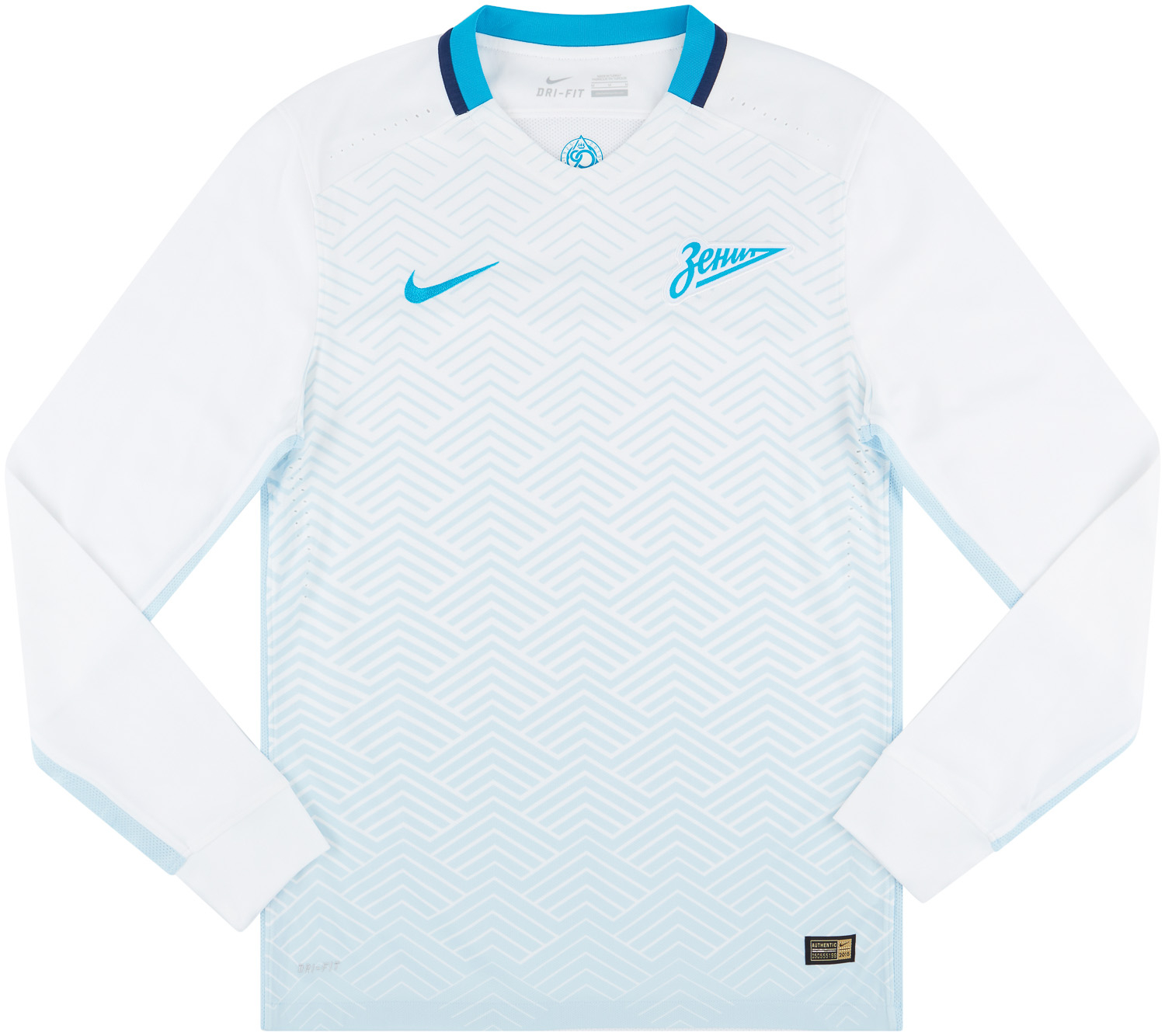 2015-16 Zenit St. Petersburg Authentic Away L/S Shirt M