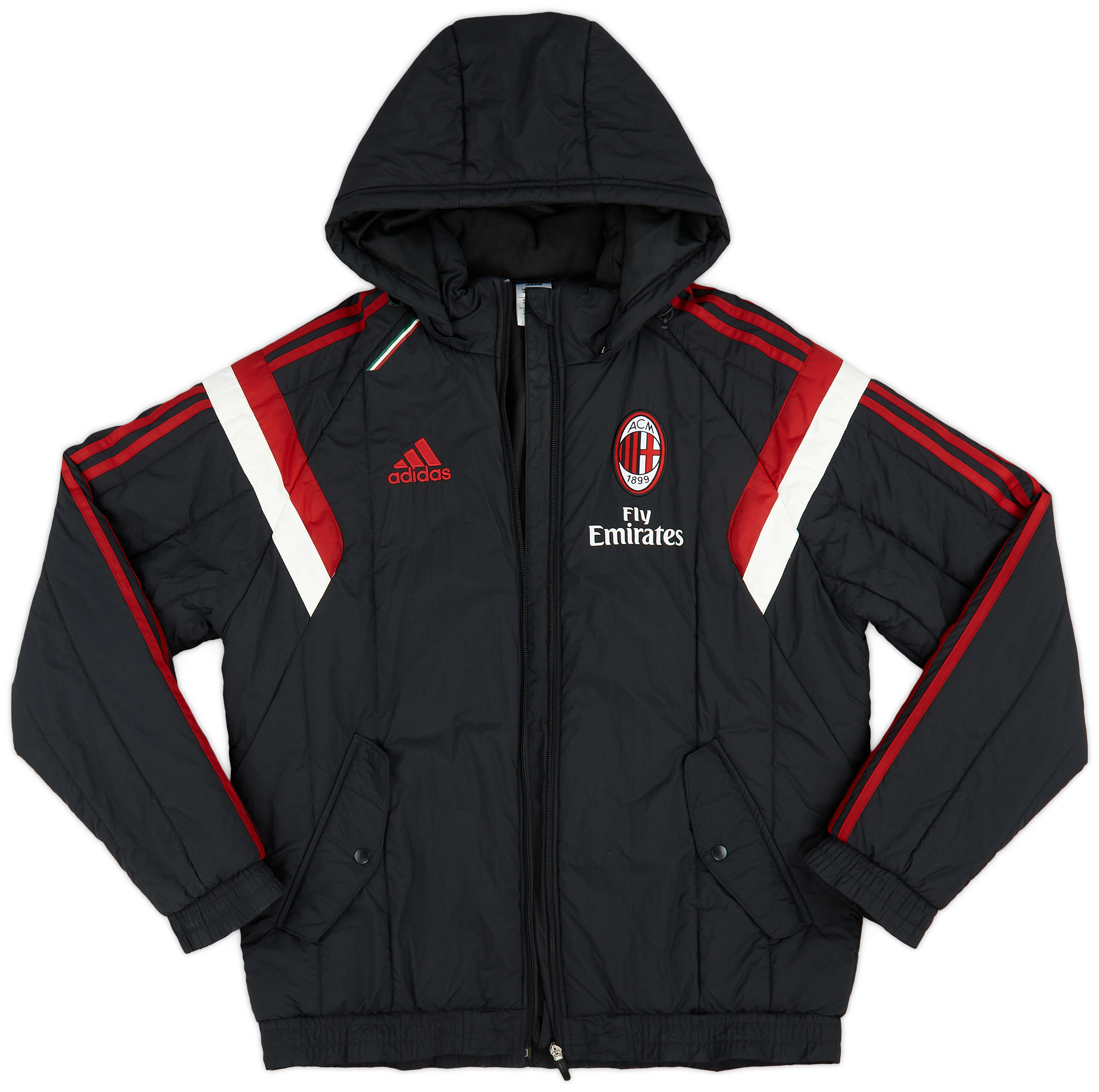 2014-15 AC Milan adidas Padded Bench Coat - 10/10 - (M)