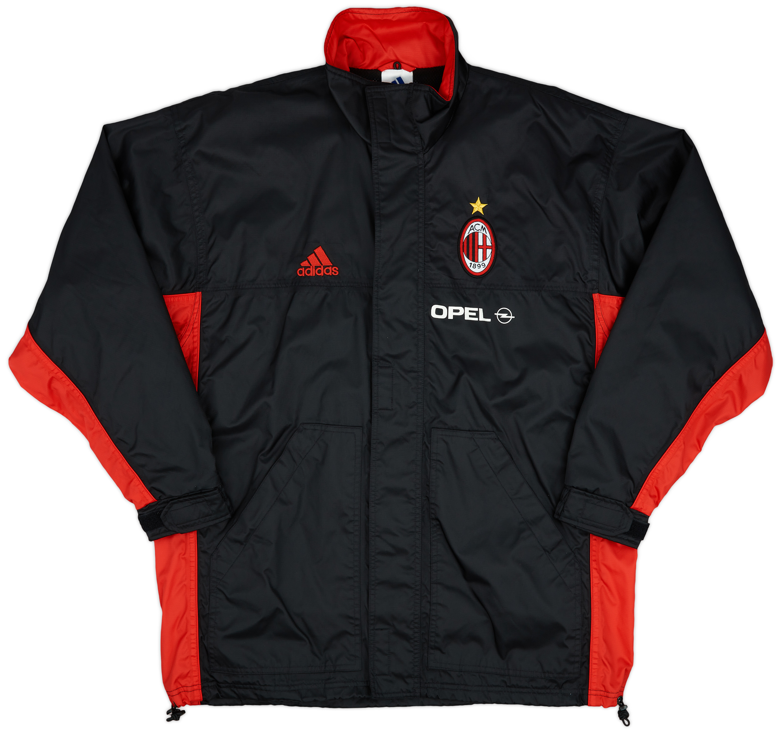 2000-02 AC Milan adidas Bench Coat - 7/10 - (L)