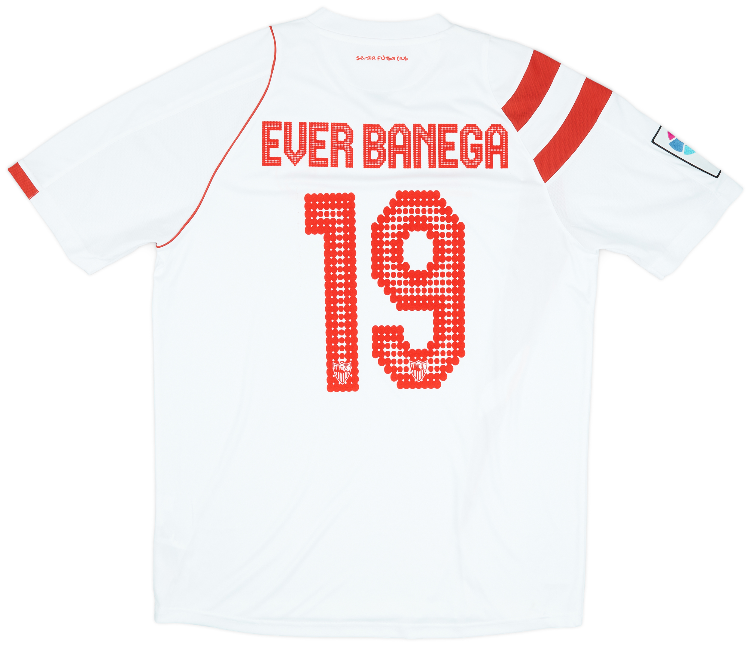 2014-15 Sevilla Home Shirt Ever Banega #19 - 6/10 - (XL)