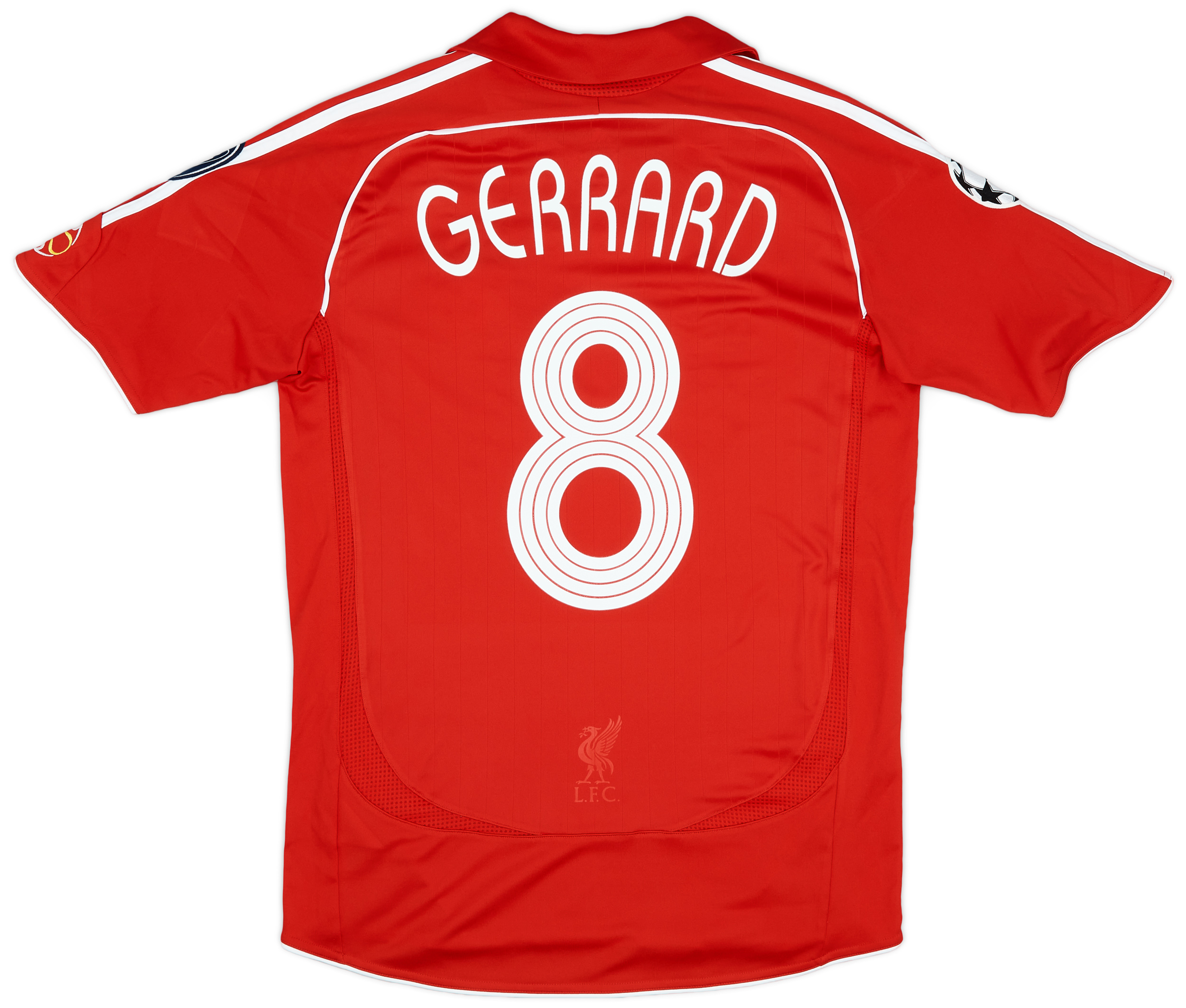 2006-07 Liverpool 'The Final Athens' Home Shirt Gerrard #8 - 7/10 - (S)